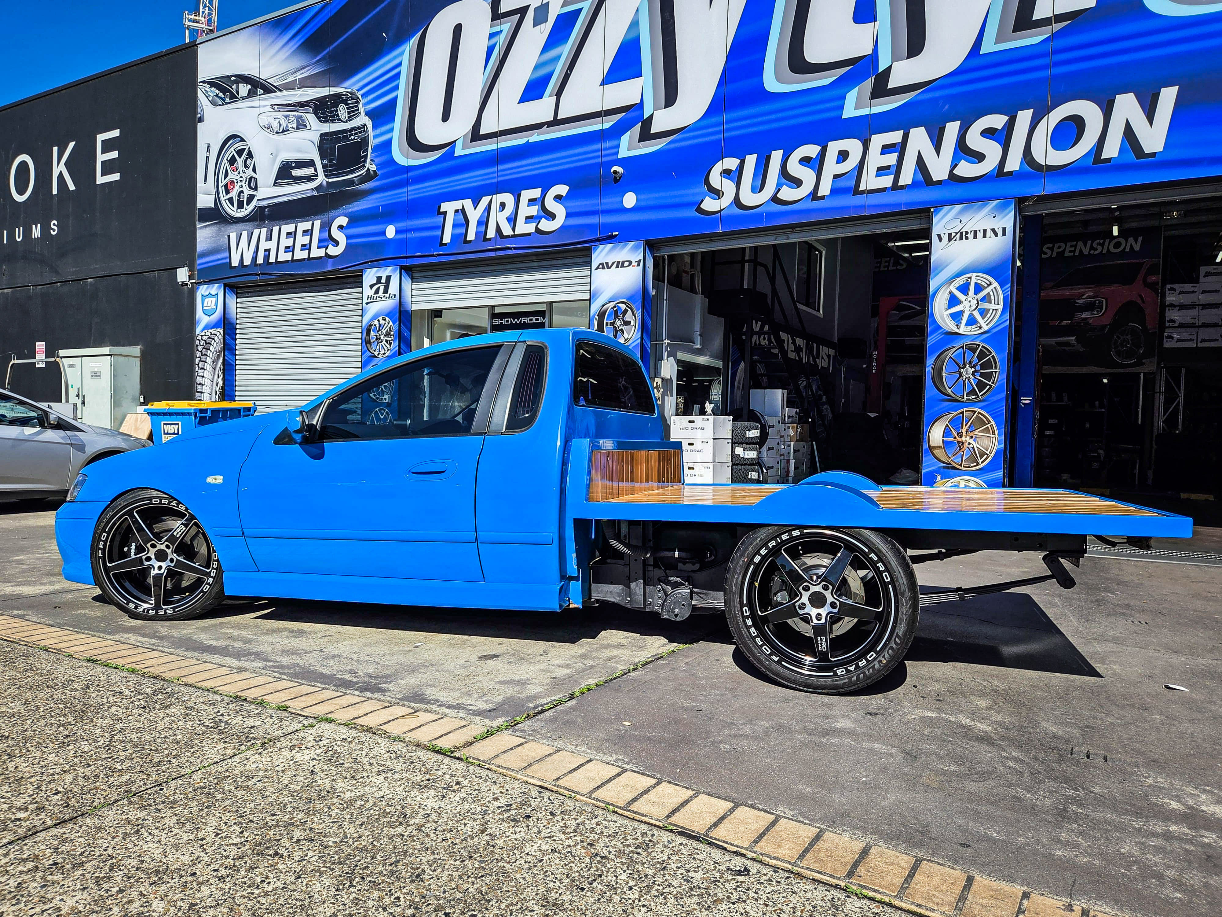 ford falcon ute pro drag pd1 black lip wheel #20062