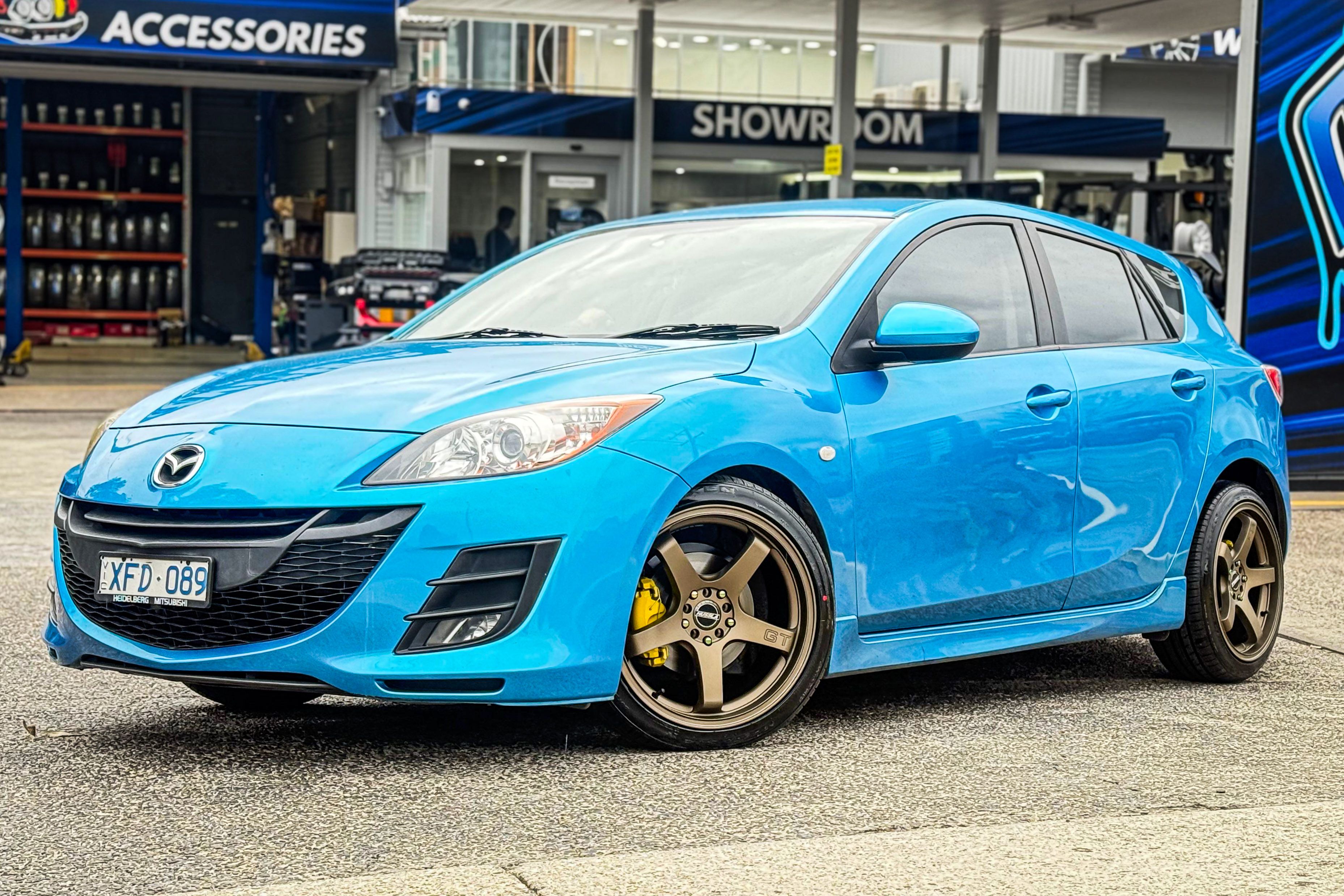 mazda 3 hussla gt full matte bronze wheel #20093
