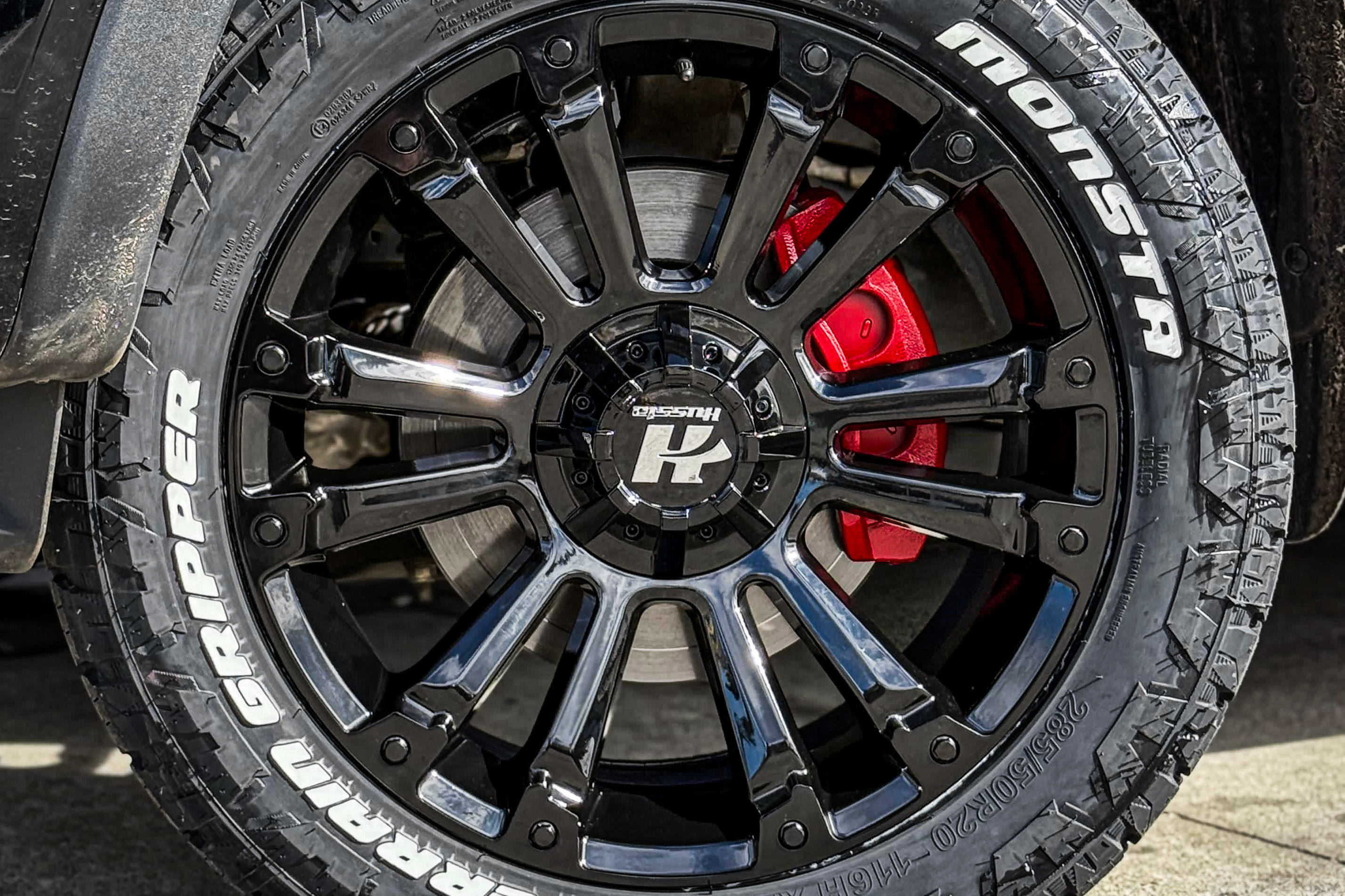 ford ranger hussla ambush full gloss black wheel #20135