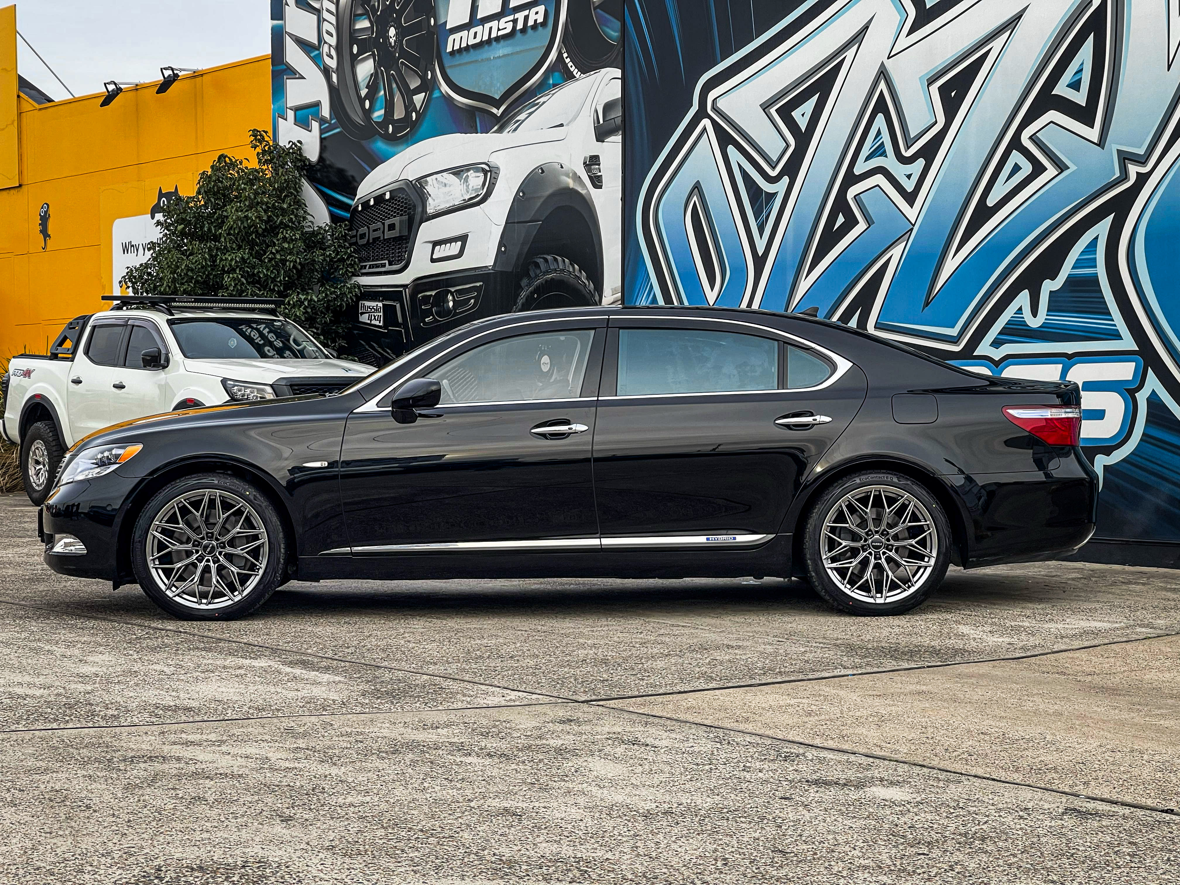 lexus ls hussla lamine hyper black wheel #20144