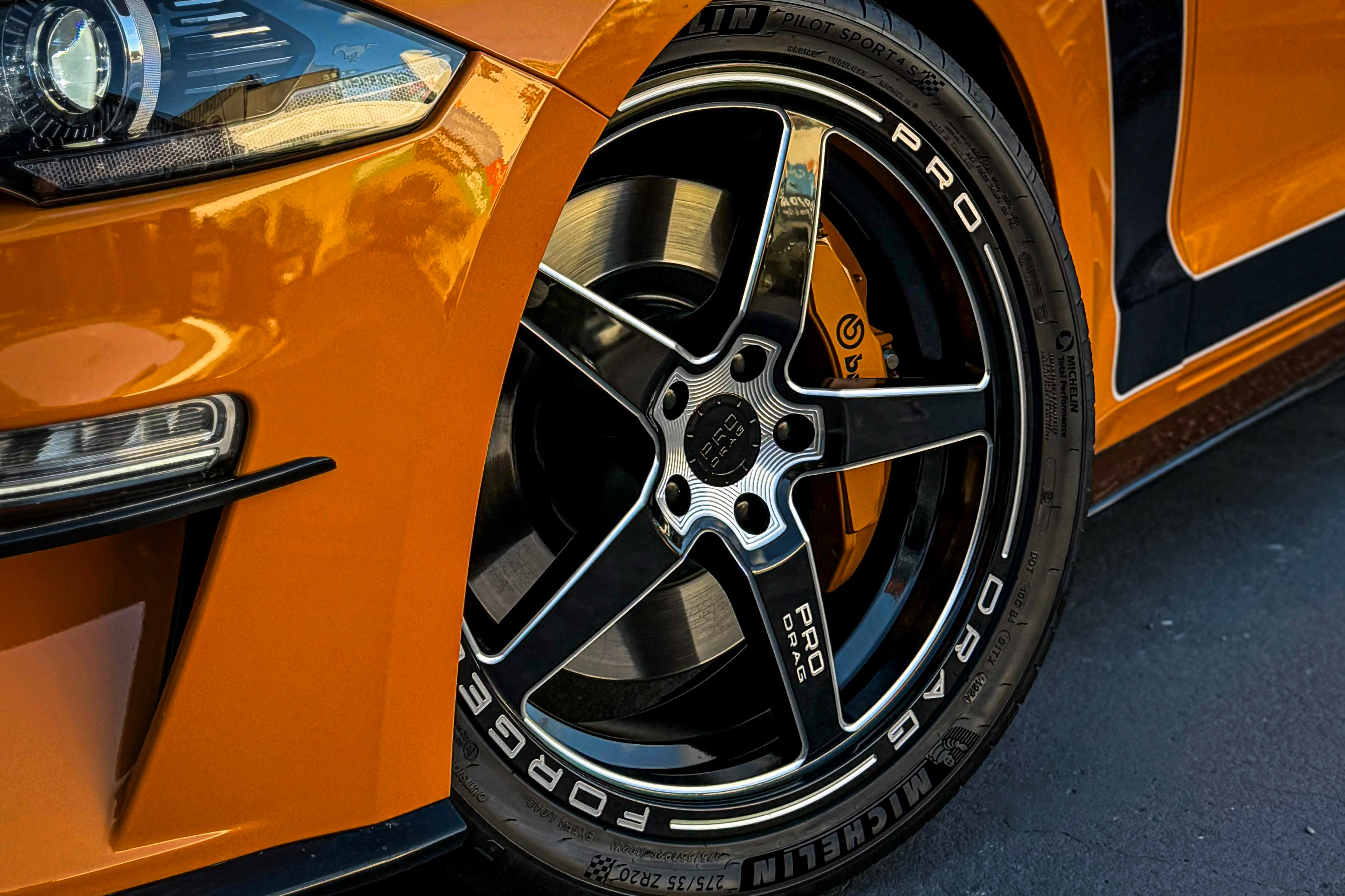 ford mustang pro drag pd1 black lip wheel #20150