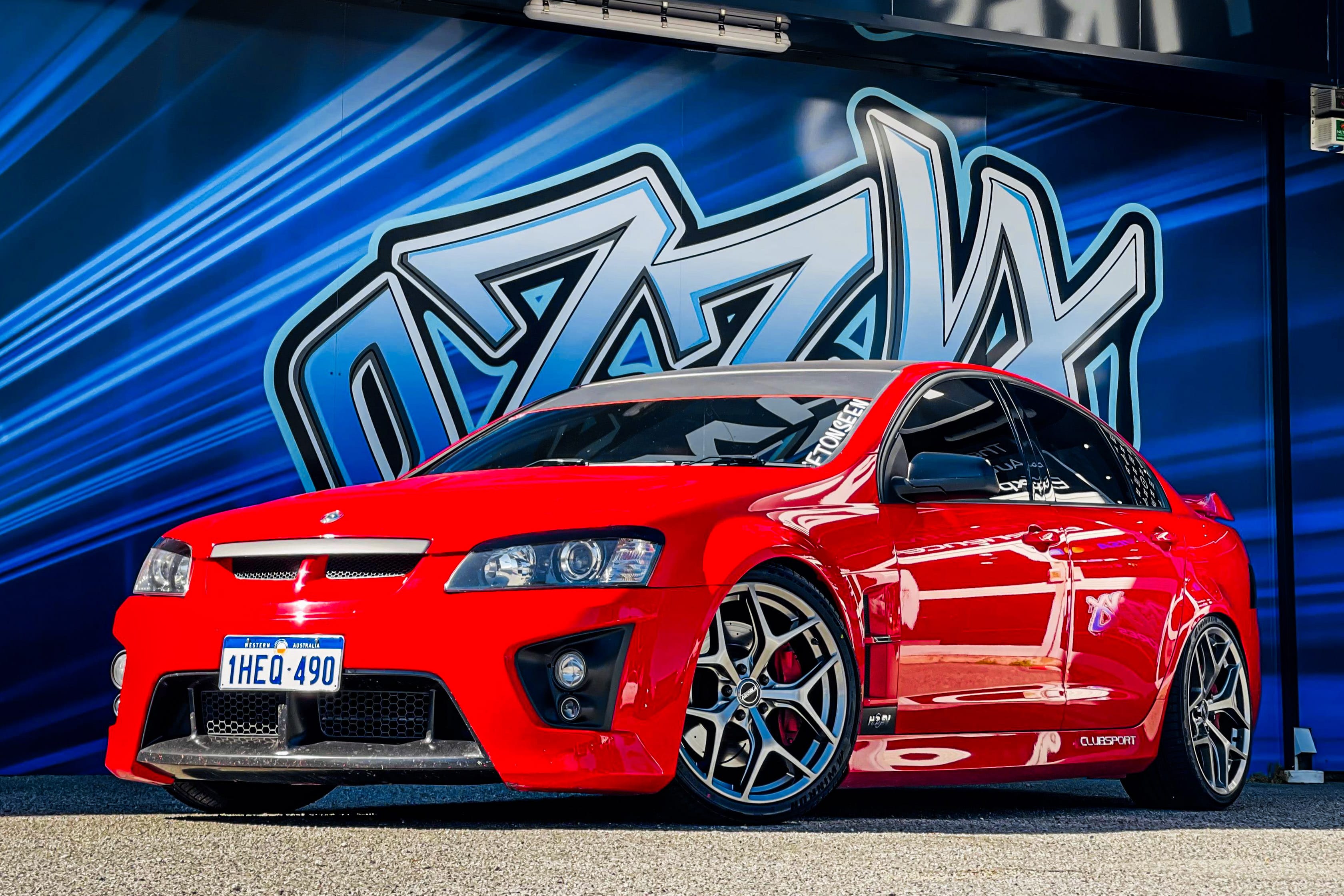 holden hsv clubsport hussla flex hyper black wheel #20183