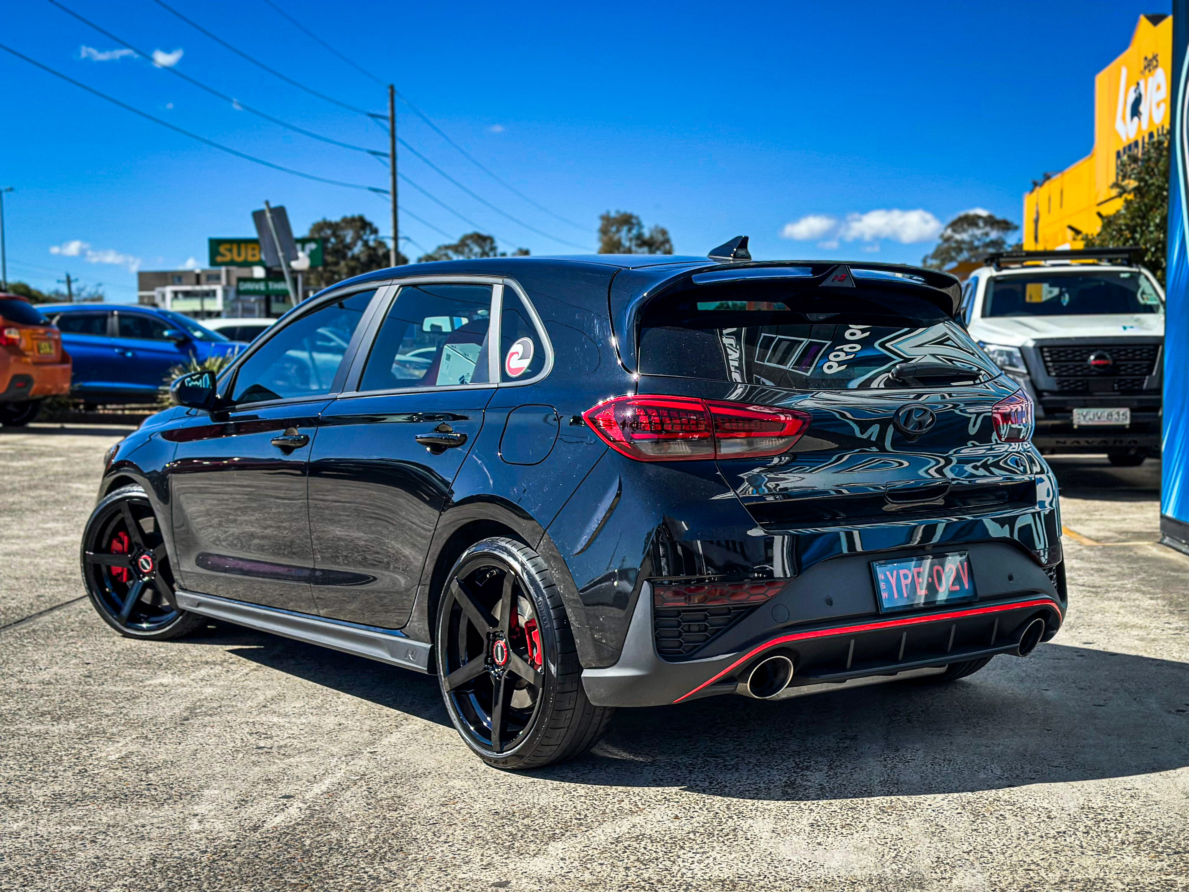 hyundai i30 n hussla zane gloss black wheel #20186