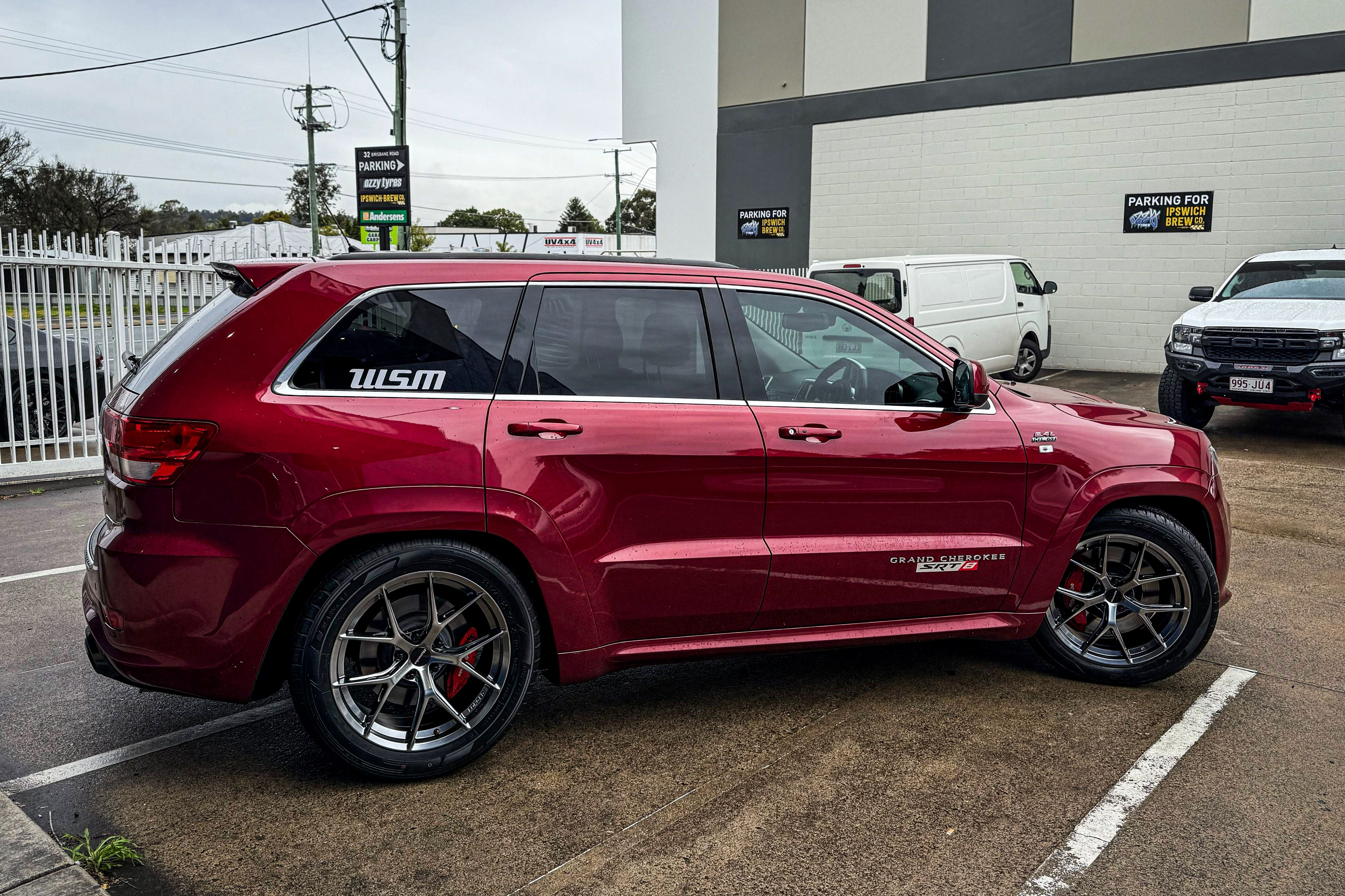 jeep grand cherokee hussla forged b6 diamond black wheel #20188