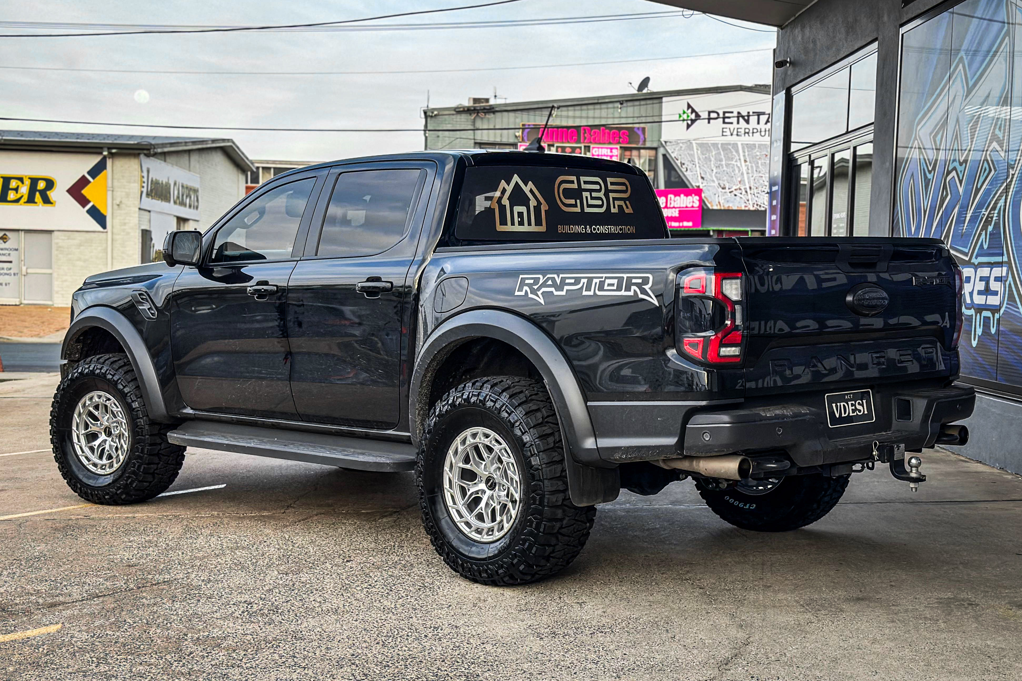 ford ranger next gen hussla gunner diamond cut polished wheel #20225