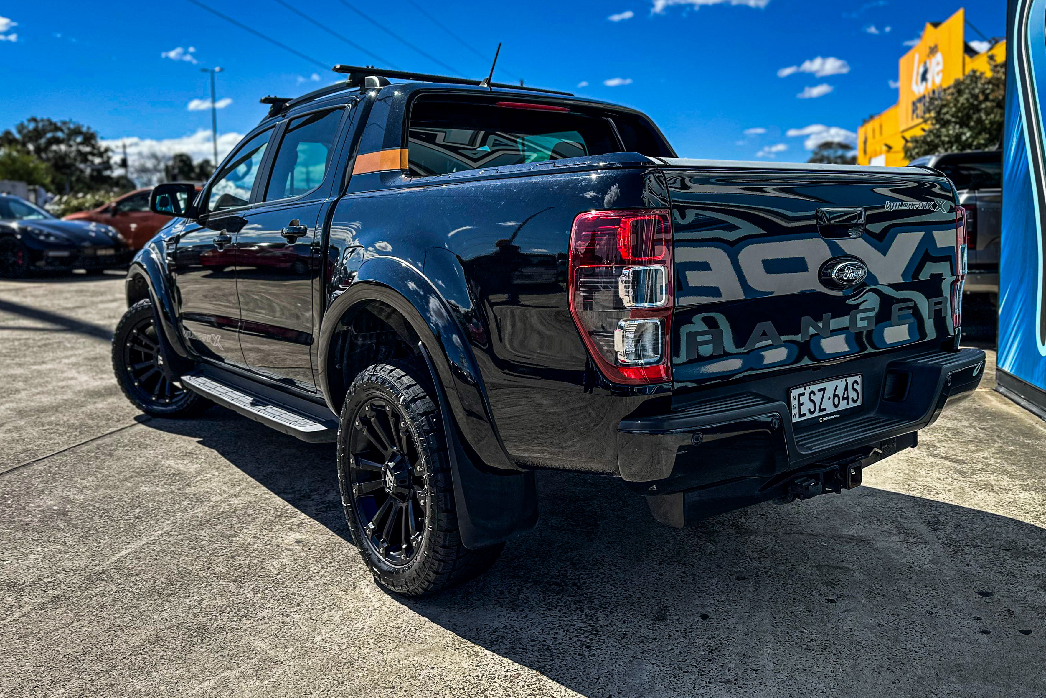 ford ranger hussla ambush matte black wheel #20229