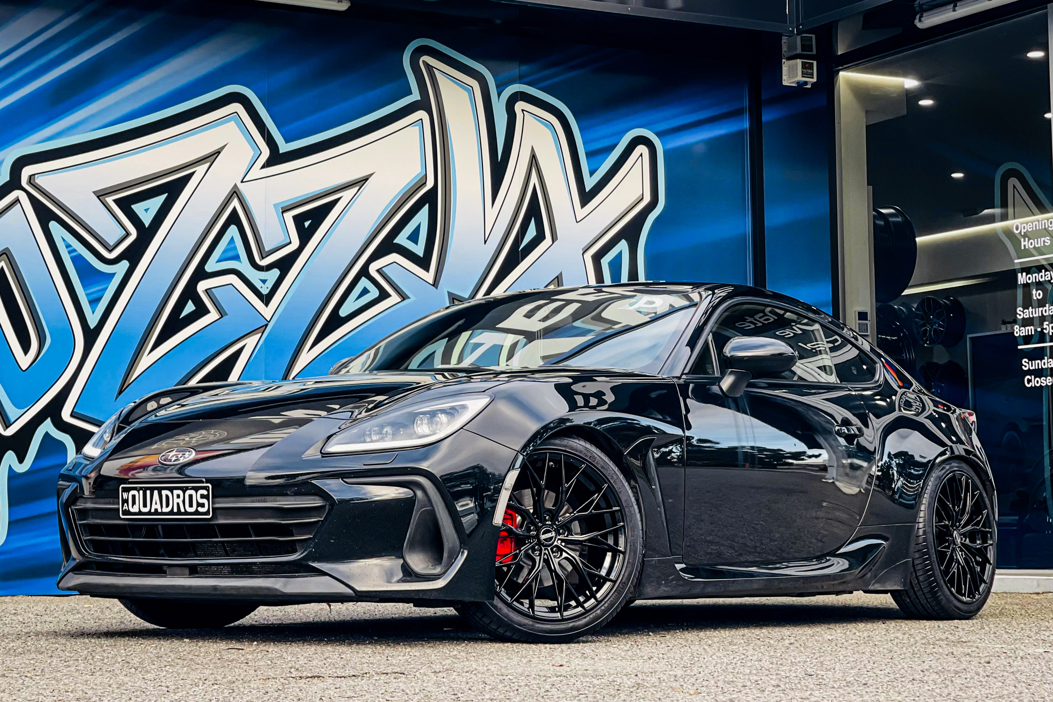 subaru brz hussla rizz gloss black wheel #20237