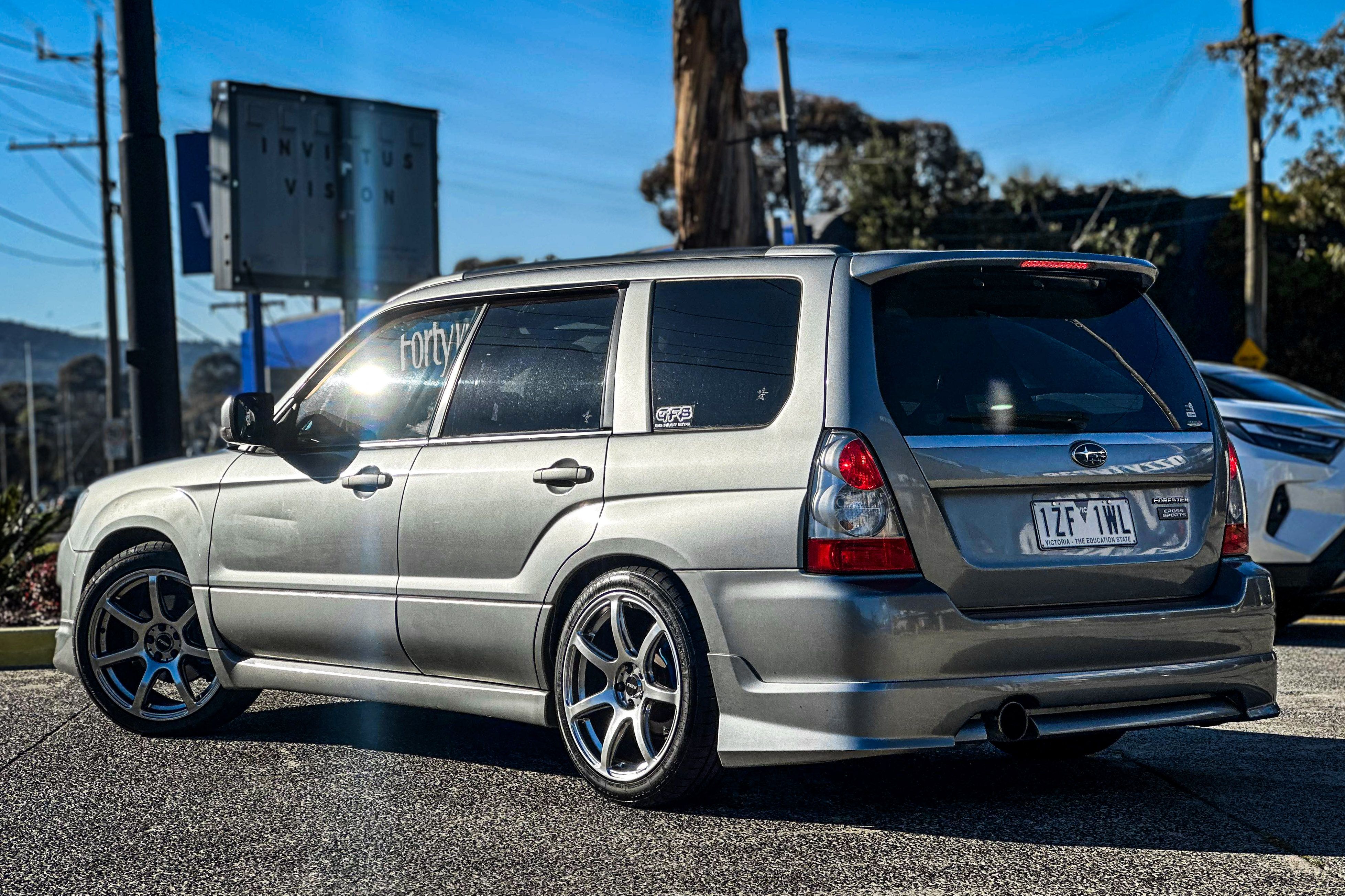 subaru forester hussla osaka hyper black wheel #20238