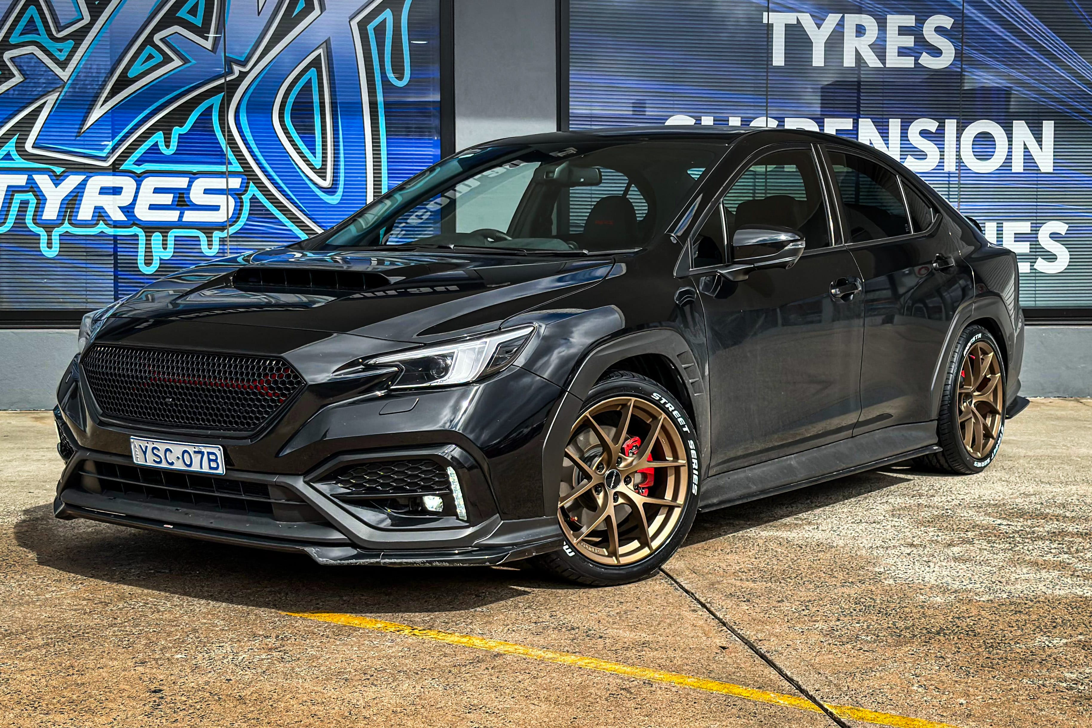 subaru wrx hussla forged b5 matte bronze wheel #20240