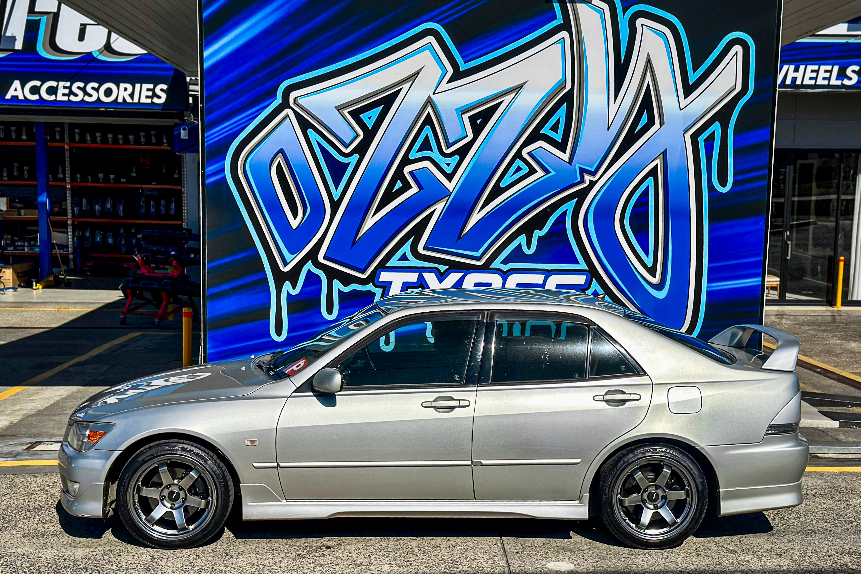toyota altezza avid av-06 hyper black wheel #20241