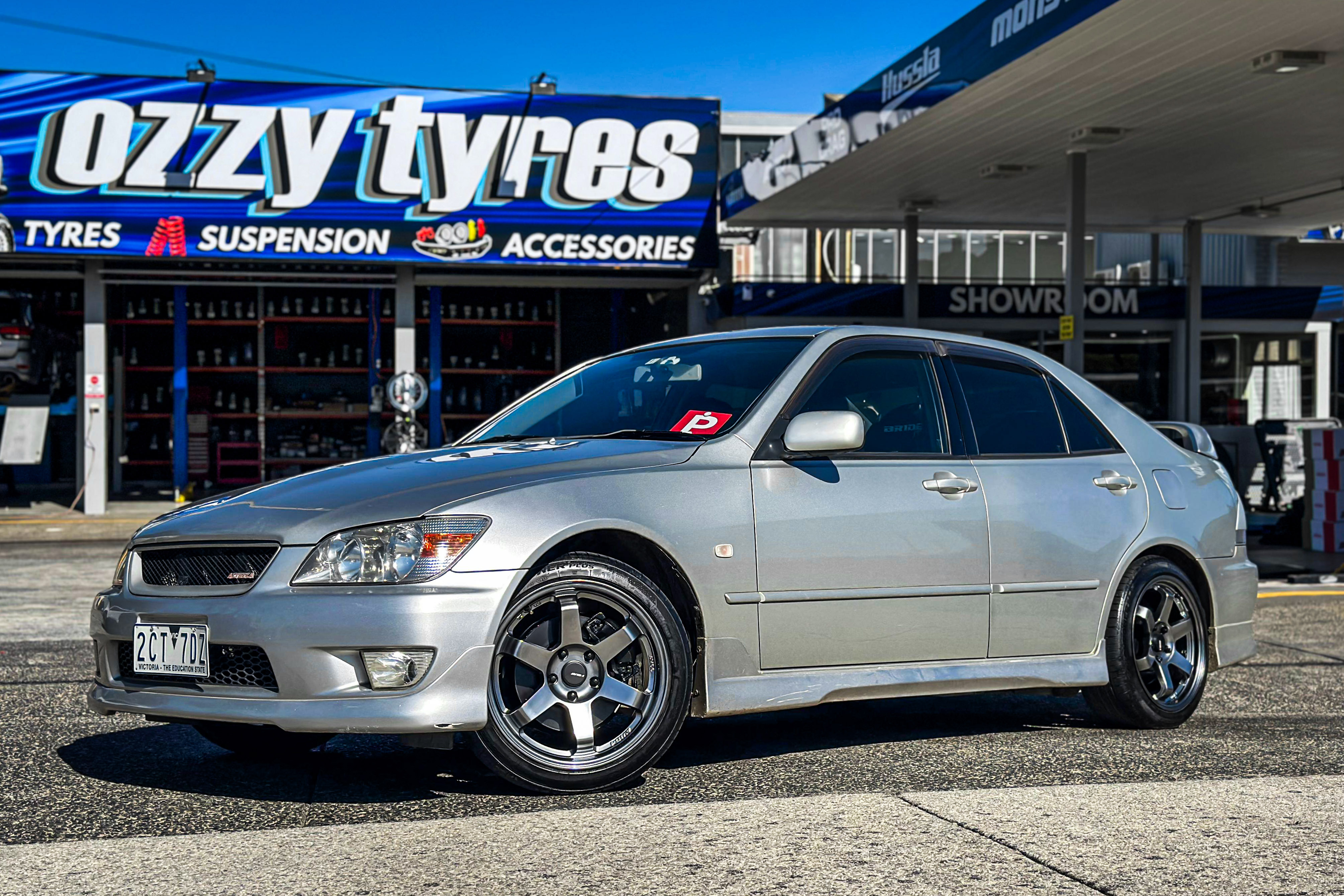 toyota altezza avid av-06 hyper black wheel #20241