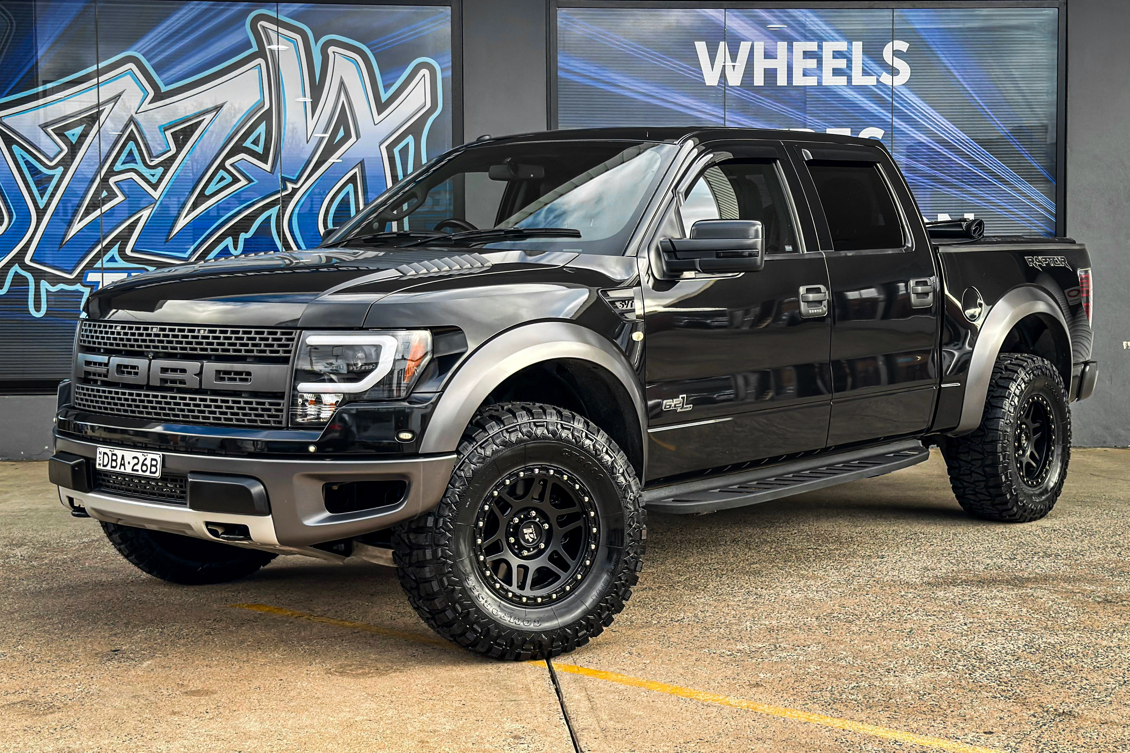 ford ranger next gen hussla terror matte black wheel #20275