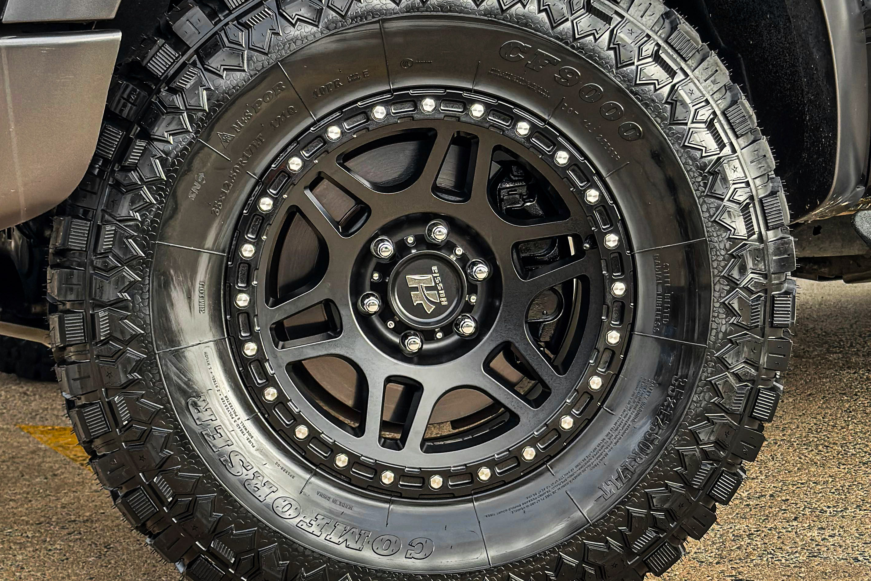 ford ranger next gen hussla terror matte black wheel #20275