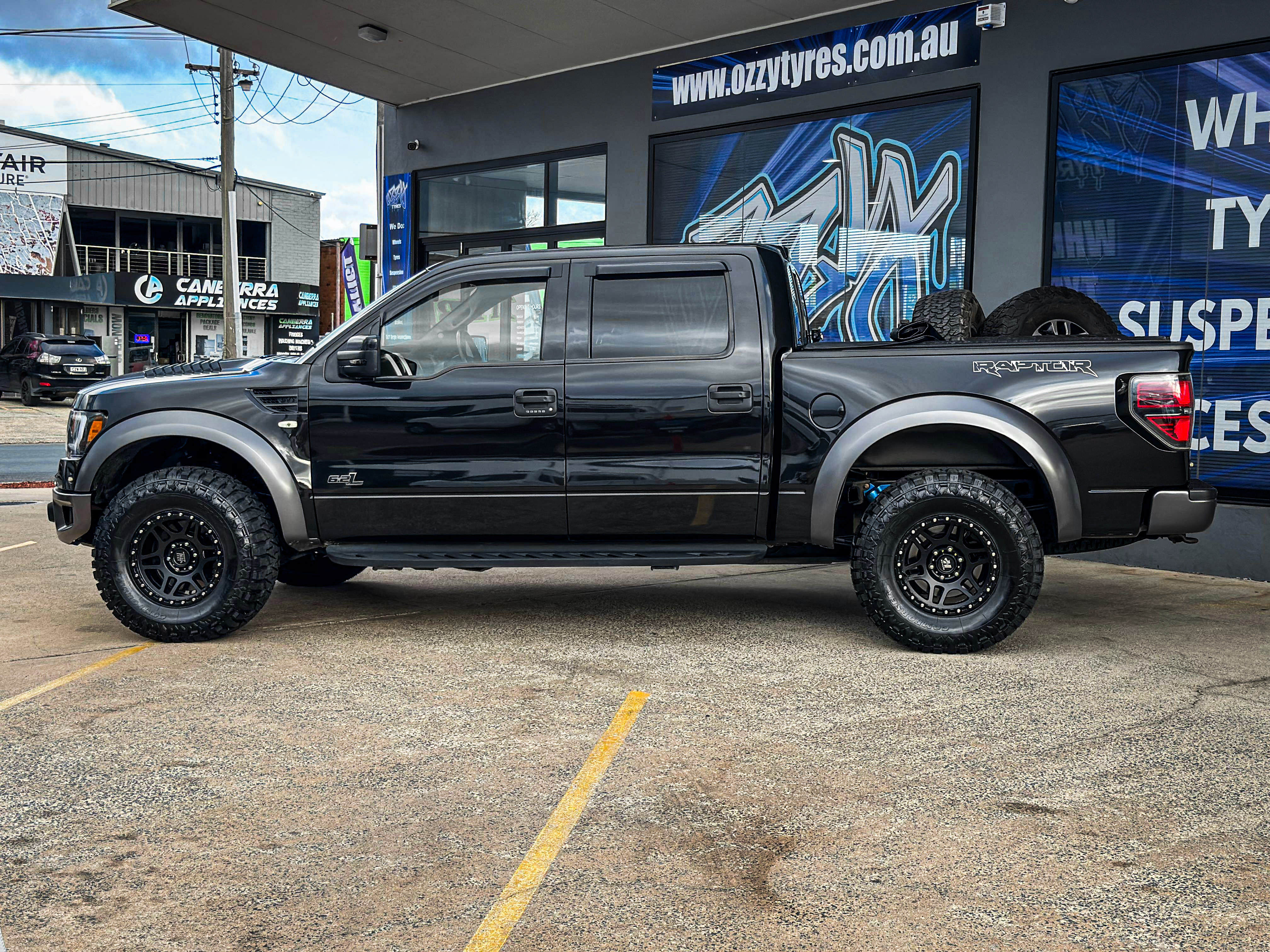 ford ranger next gen hussla terror matte black wheel #20275