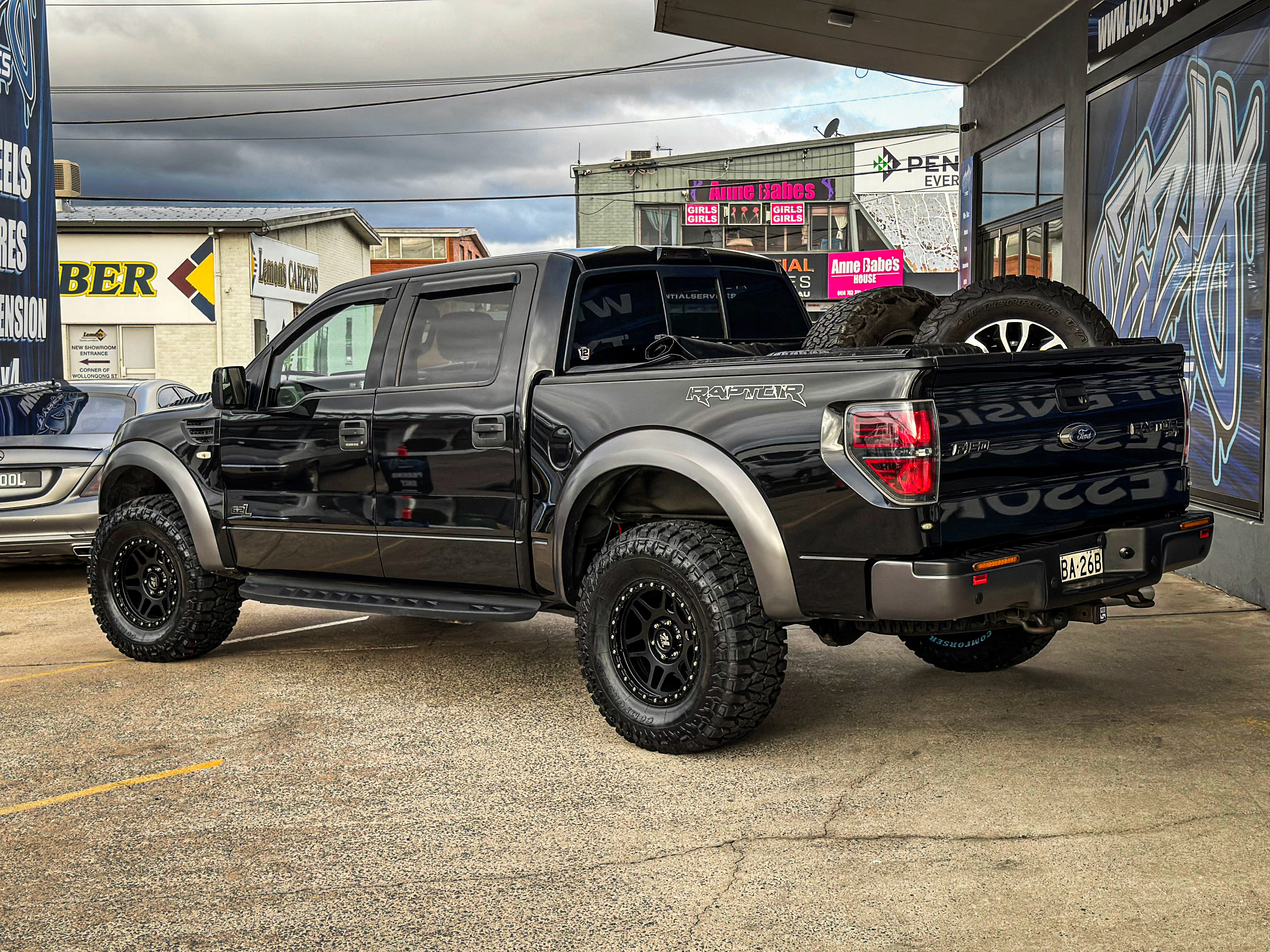 ford ranger next gen hussla terror matte black wheel #20275