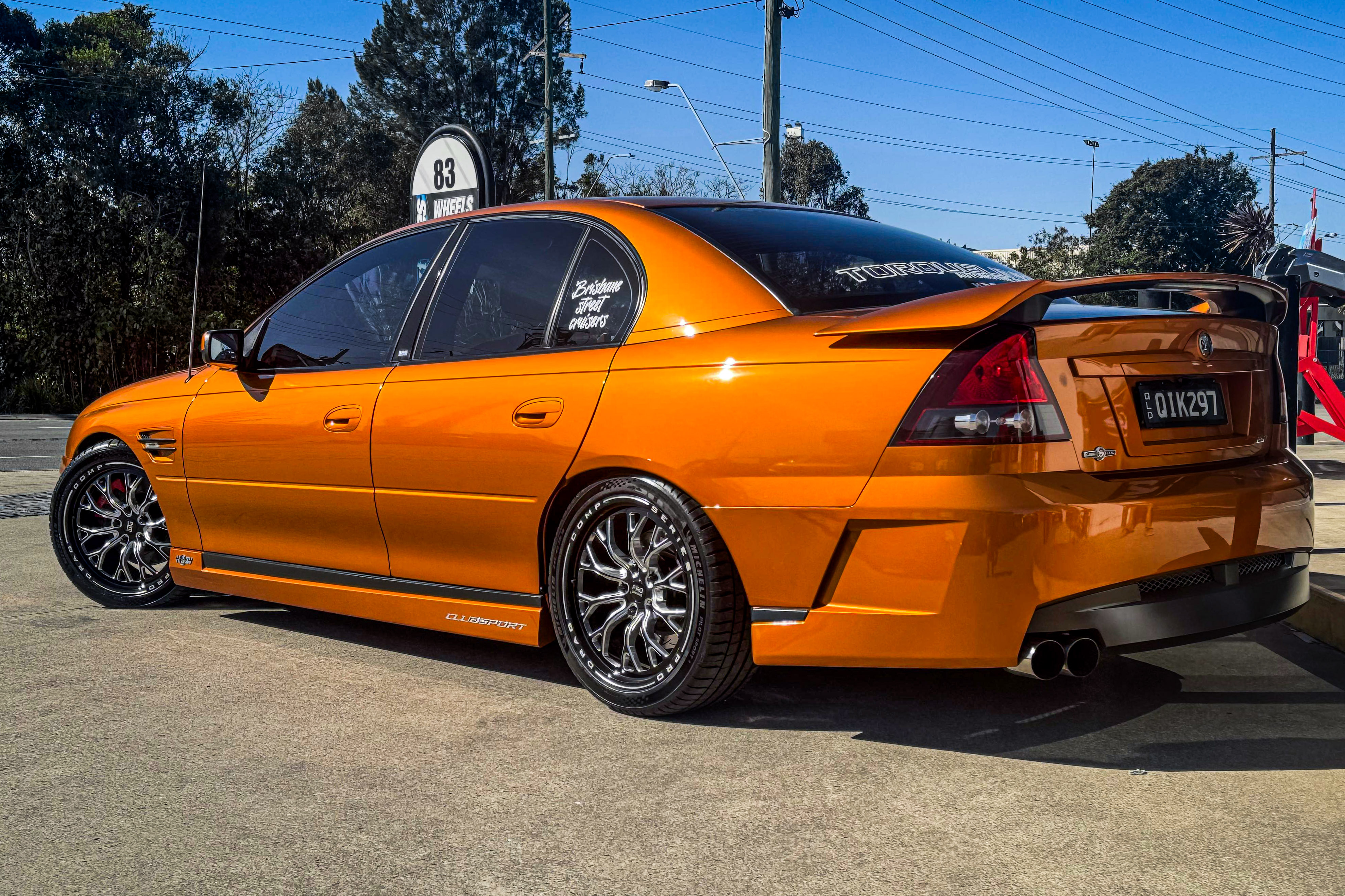 holden hsv clubsport pro drag comp series gloss black brushed milled ...