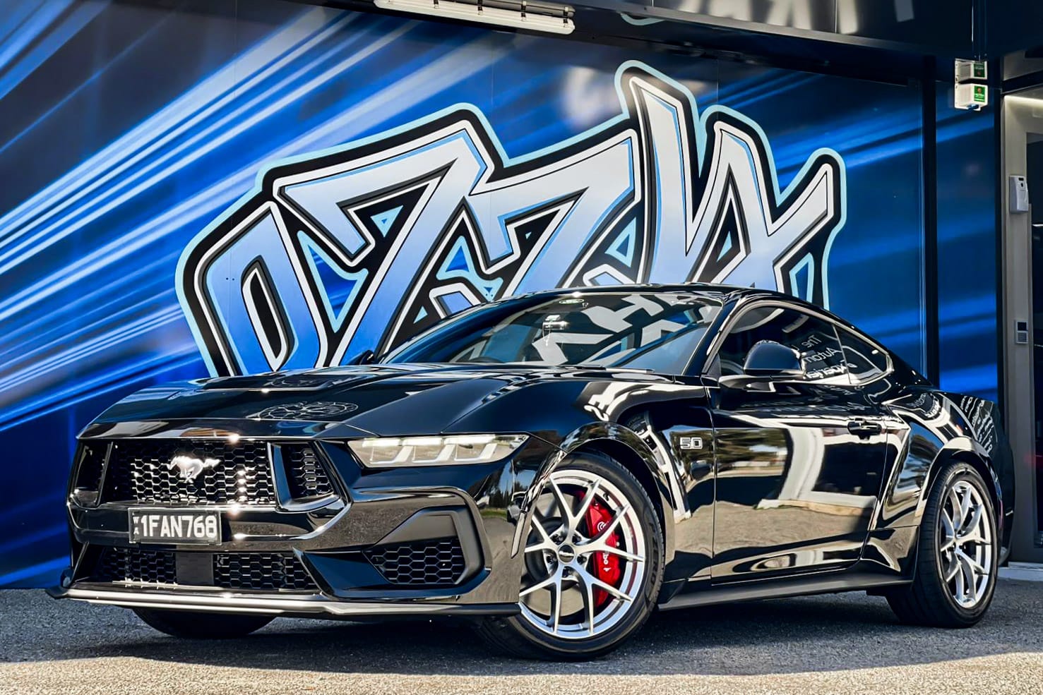 ford mustang hussla forged b5 diamond silver wheel #20290