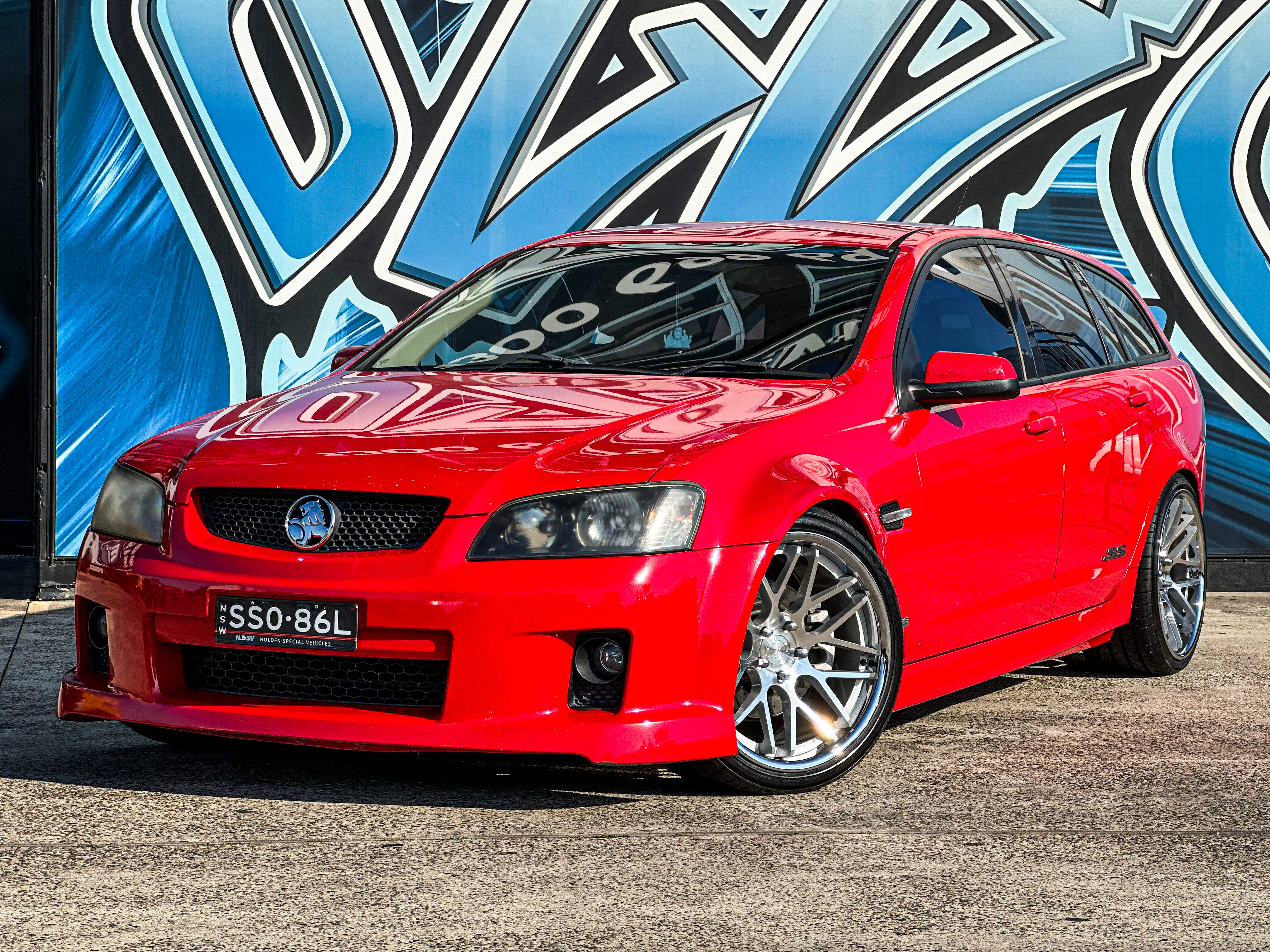 holden hsv commodore vertini magic bright silver chrome lip wheel #20327