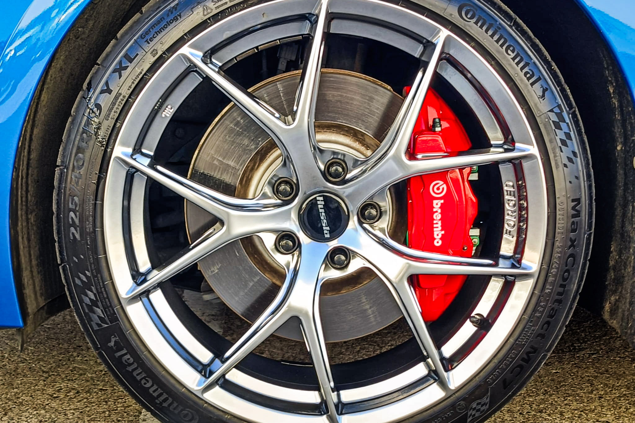 kia stinger hussla forged b6 diamond black wheel #20350