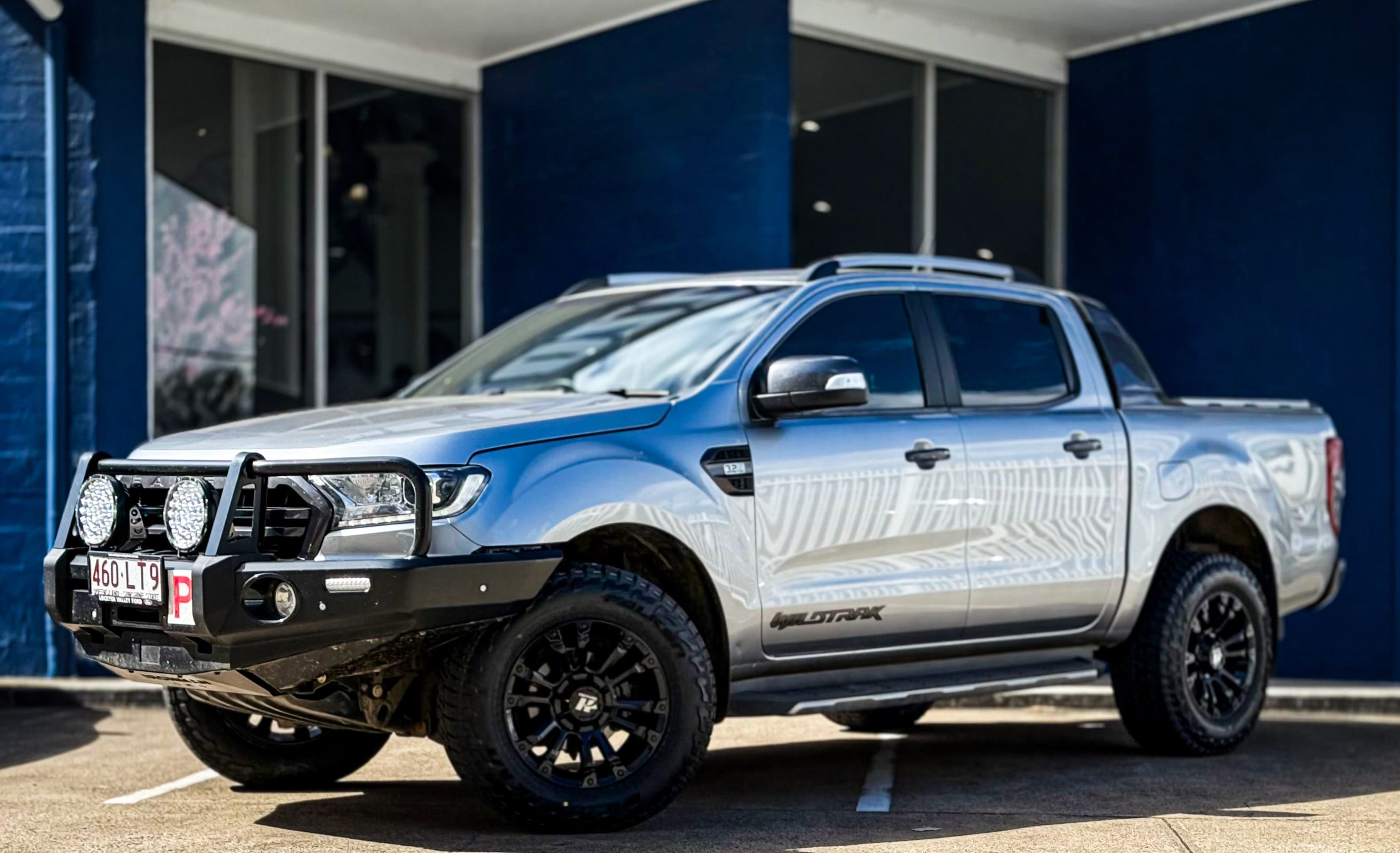 ford ranger hussla ambush full gloss black wheel #20358