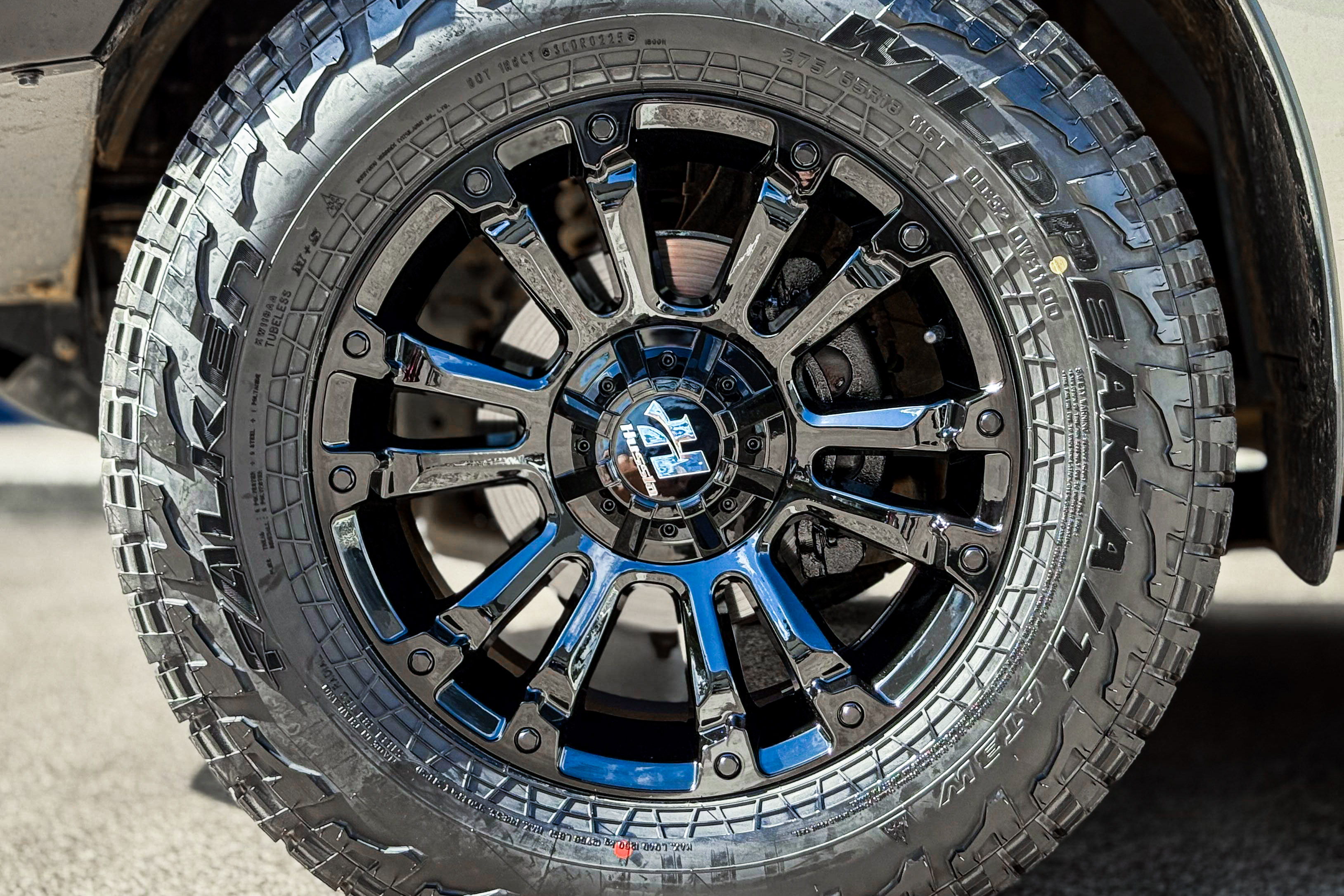 ford ranger hussla ambush full gloss black wheel #20358