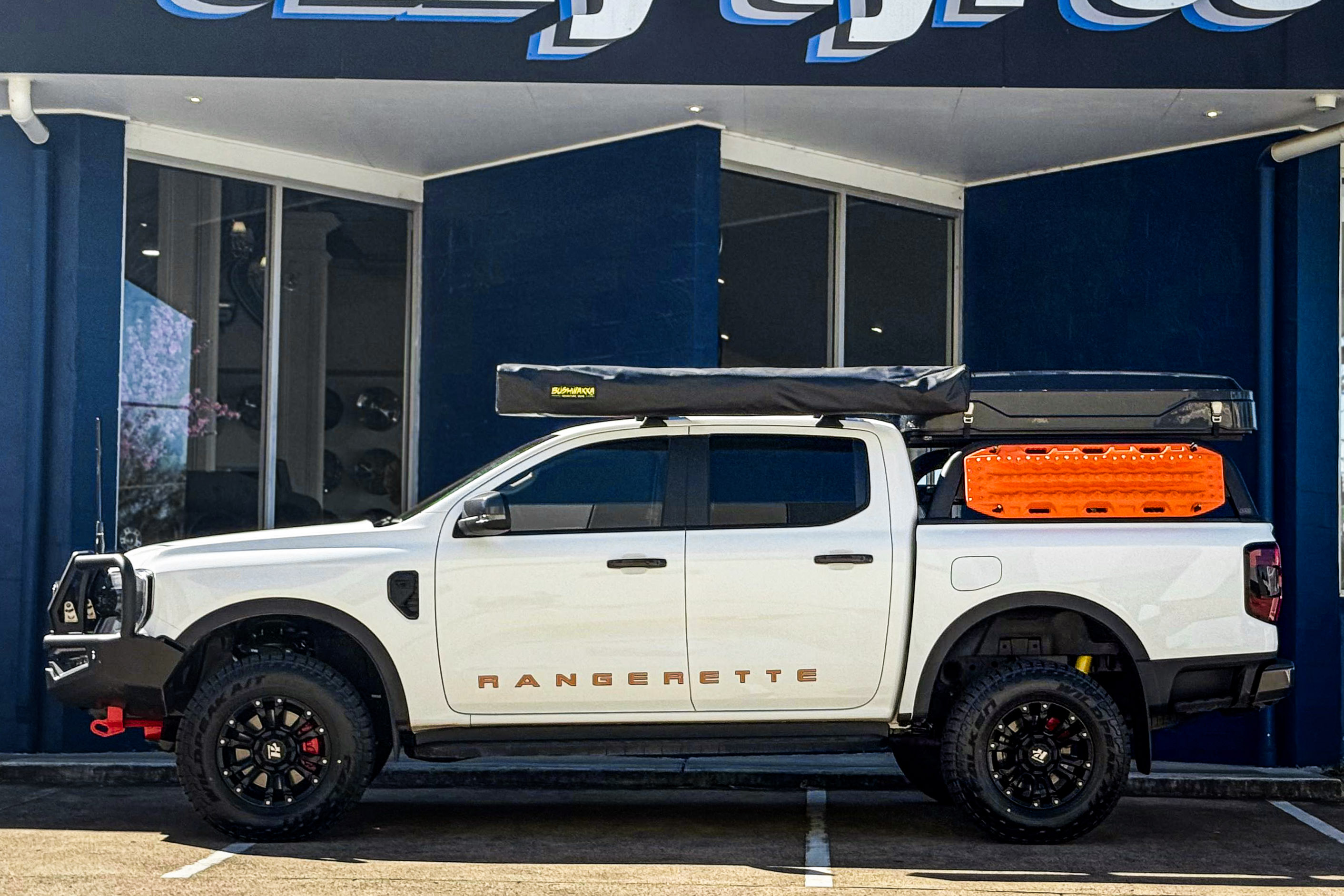 ford ranger hussla ambush matte black wheel #20359