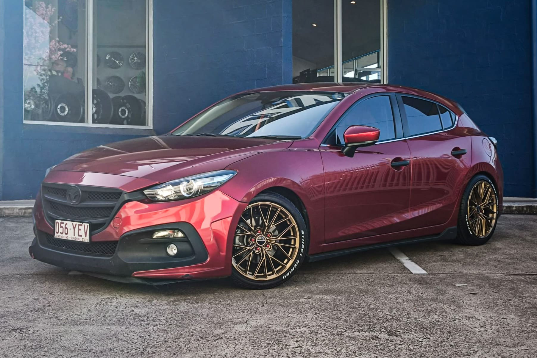 mazda 3 hussla barcelona matte bronze wheel #20363