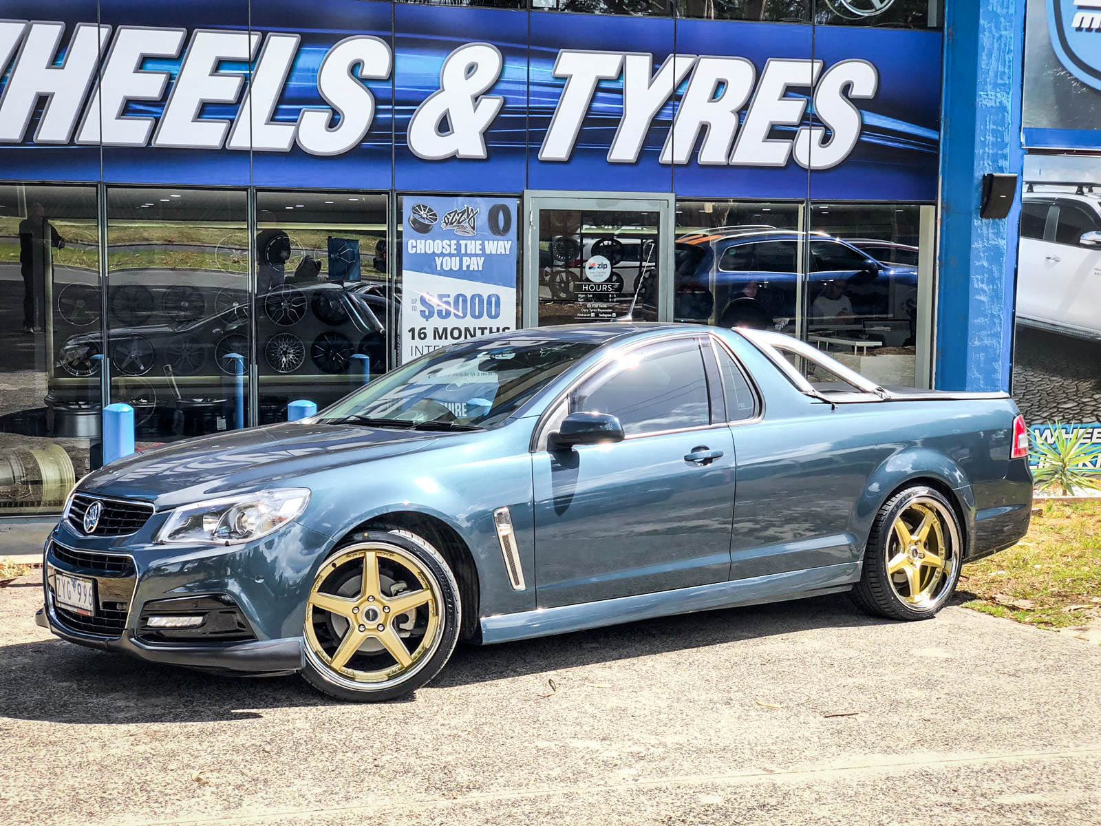 Holden ute vertini drift gold chrome lip #204