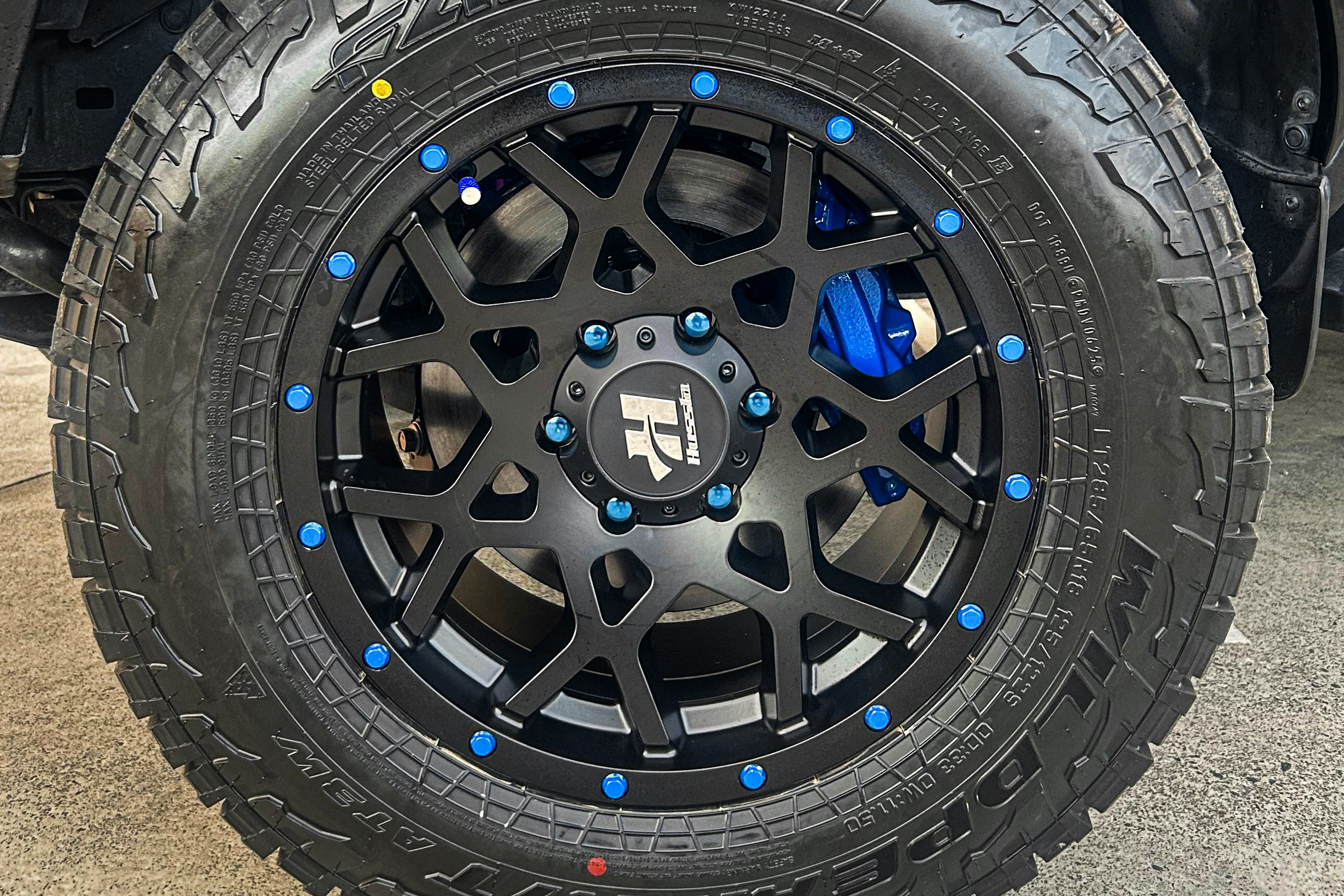 toyota land cruiser hussla glock matte black wheel #20418
