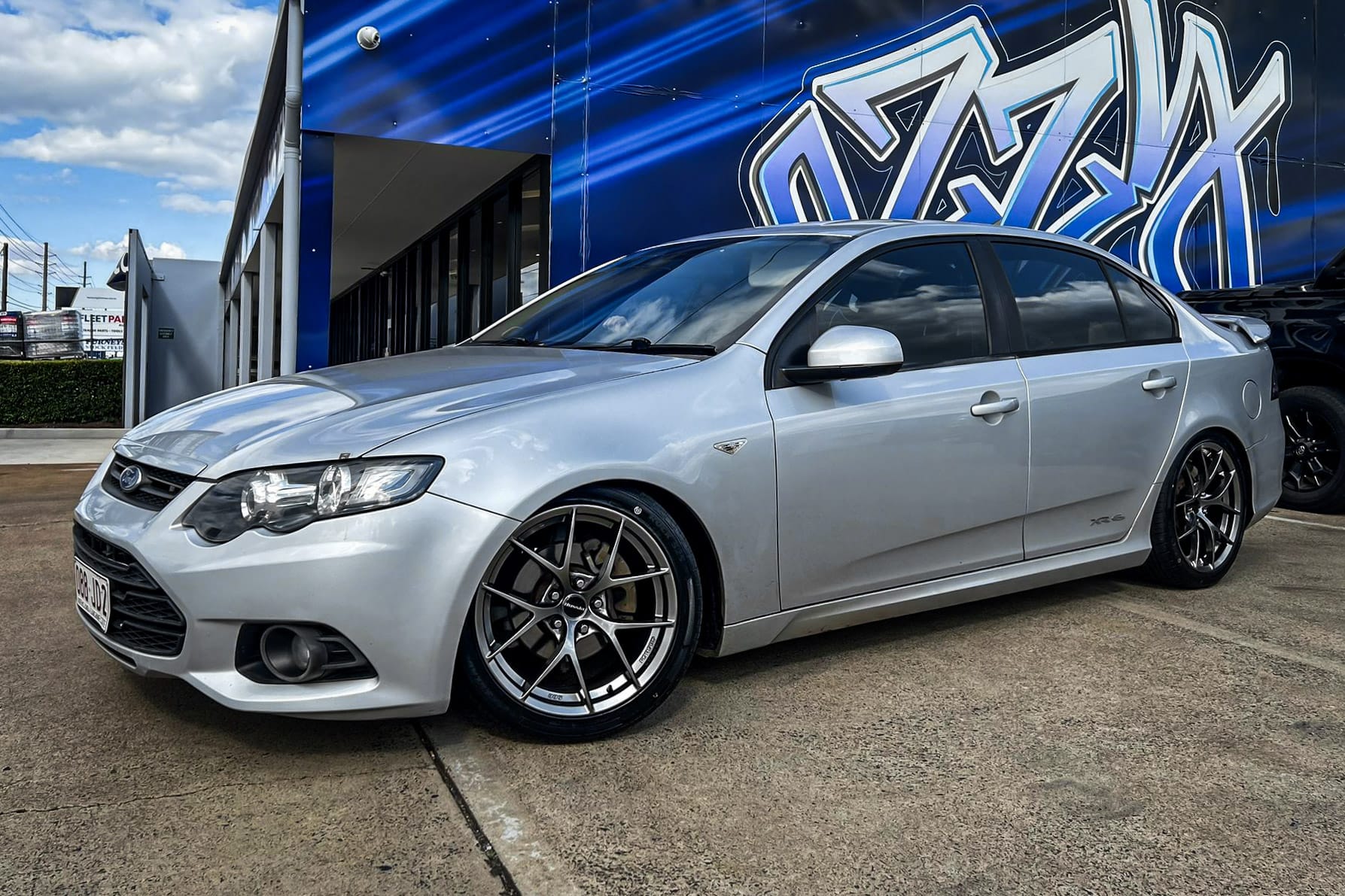 ford falcon hussla forged b5 diamond black wheel #20429
