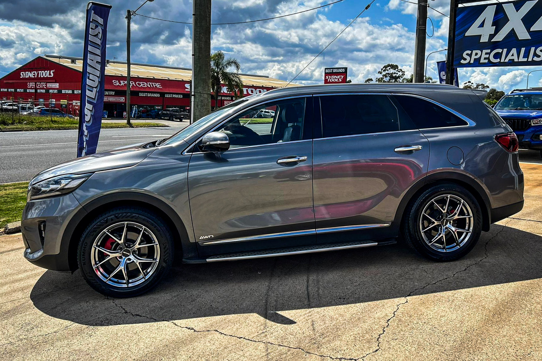 kia sorento hussla forged b6 diamond black wheel #20436