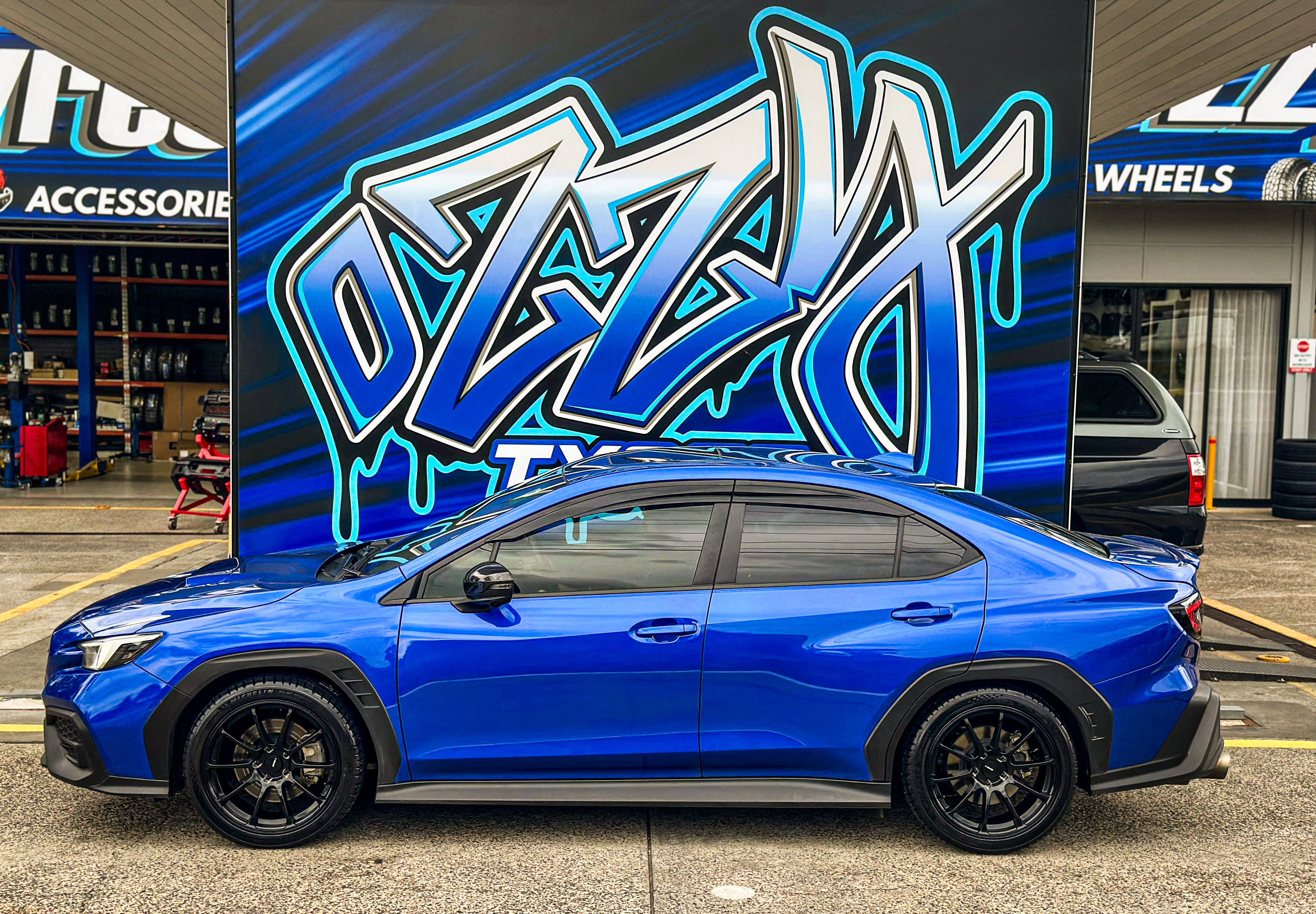 subaru wrx avid av-27 matte black wheel #20452