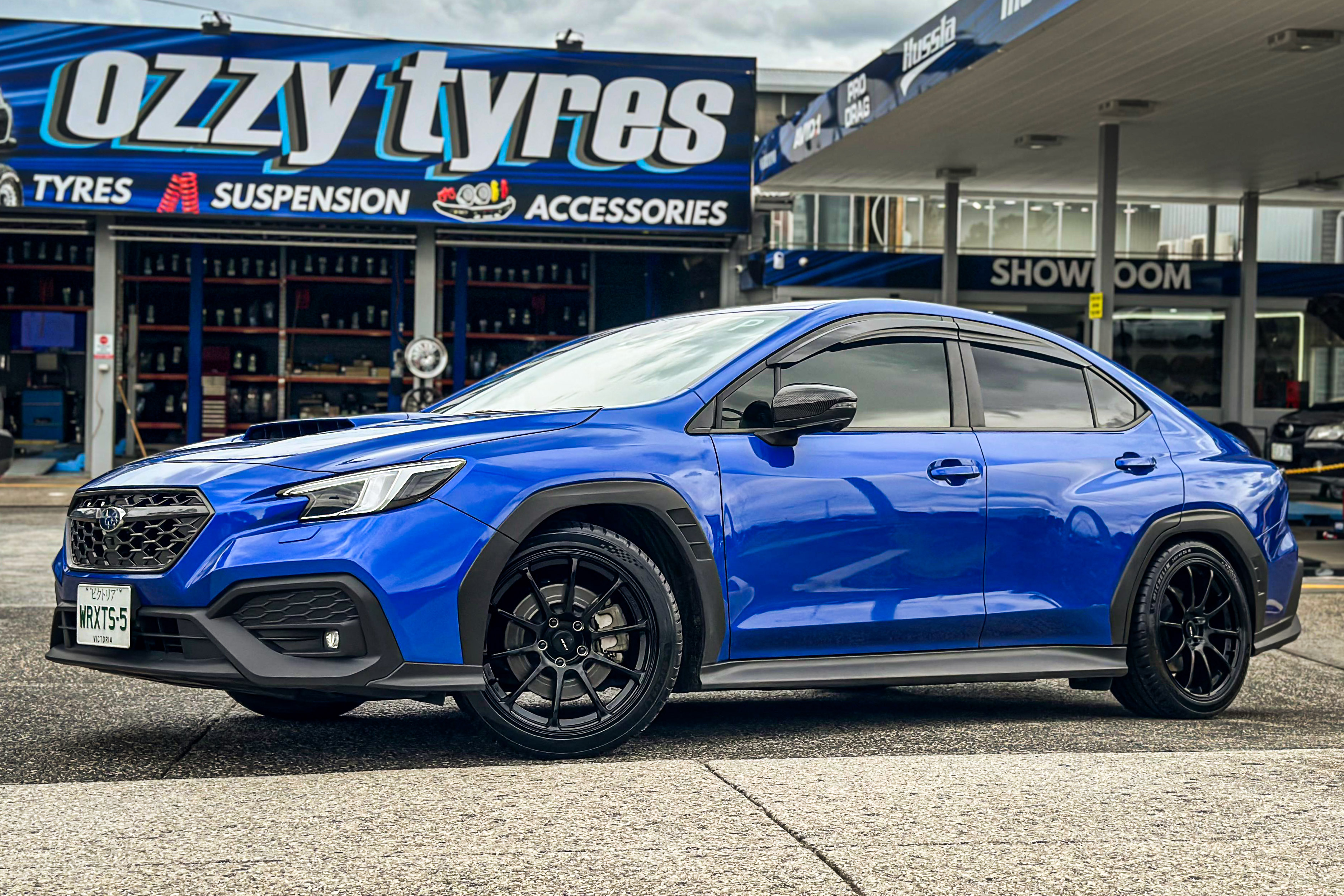 subaru wrx avid av-27 matte black wheel #20452
