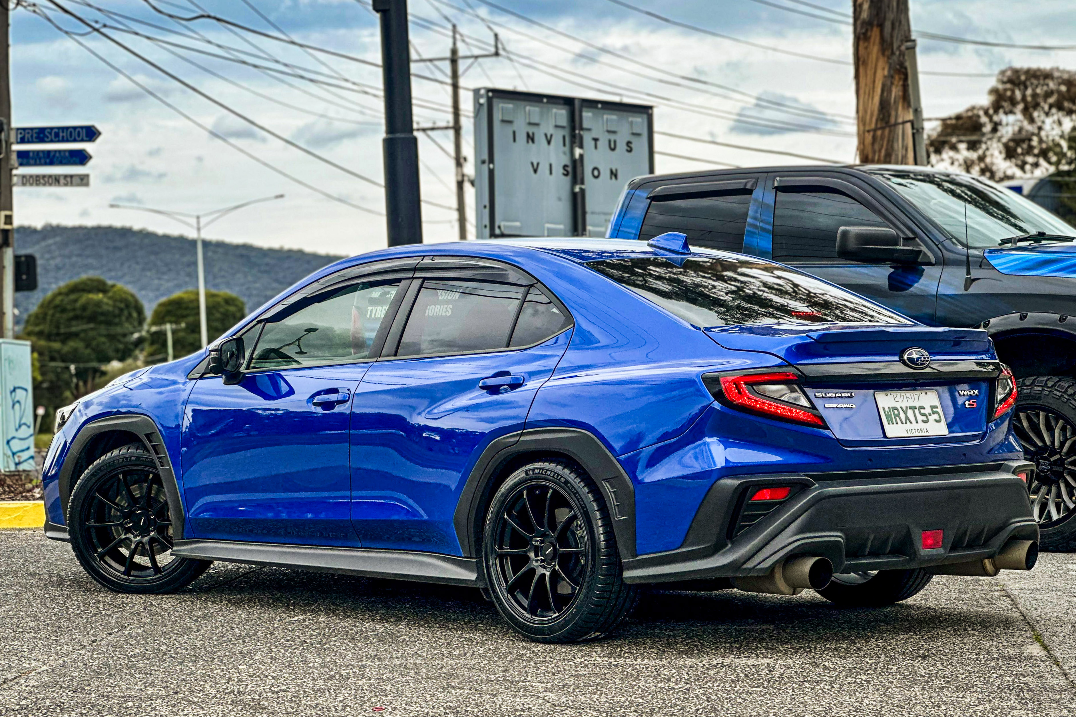 subaru wrx avid av-27 matte black wheel #20452