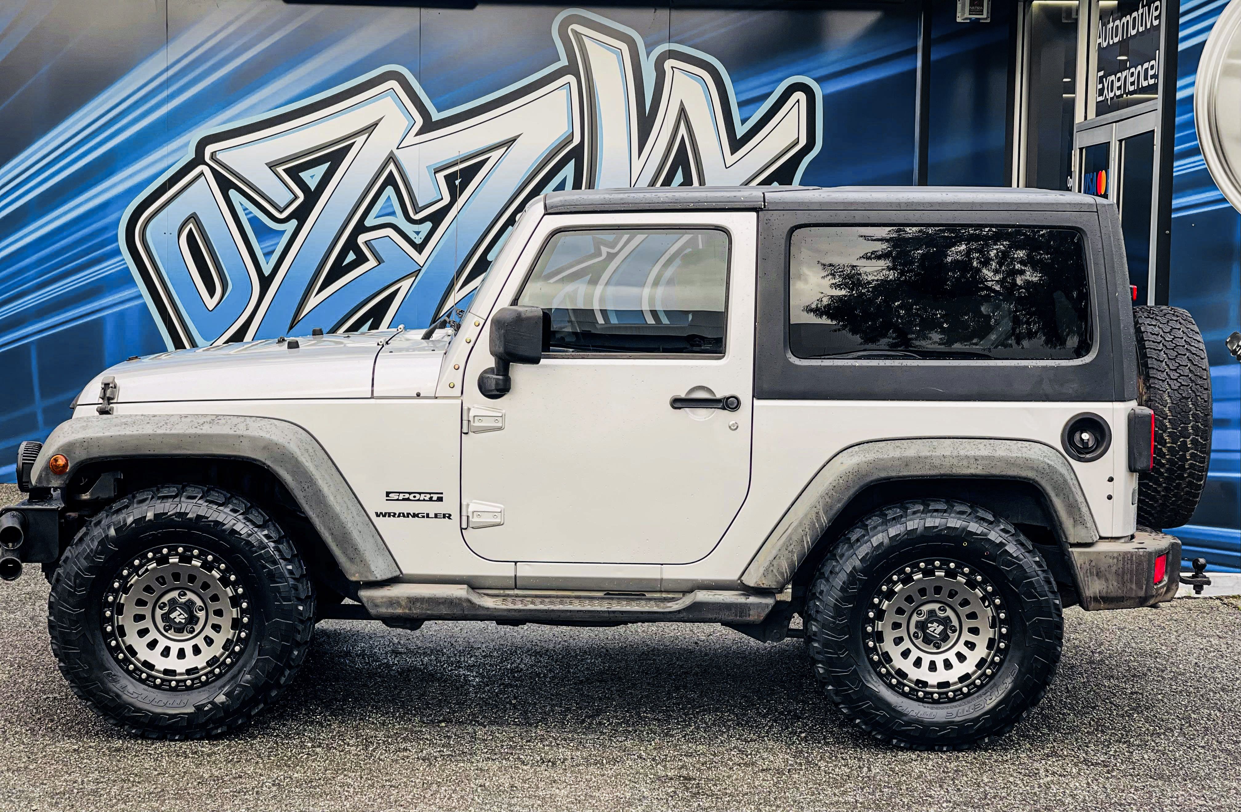 jeep wrangler hussla strikeforce matte grey wheel #20516