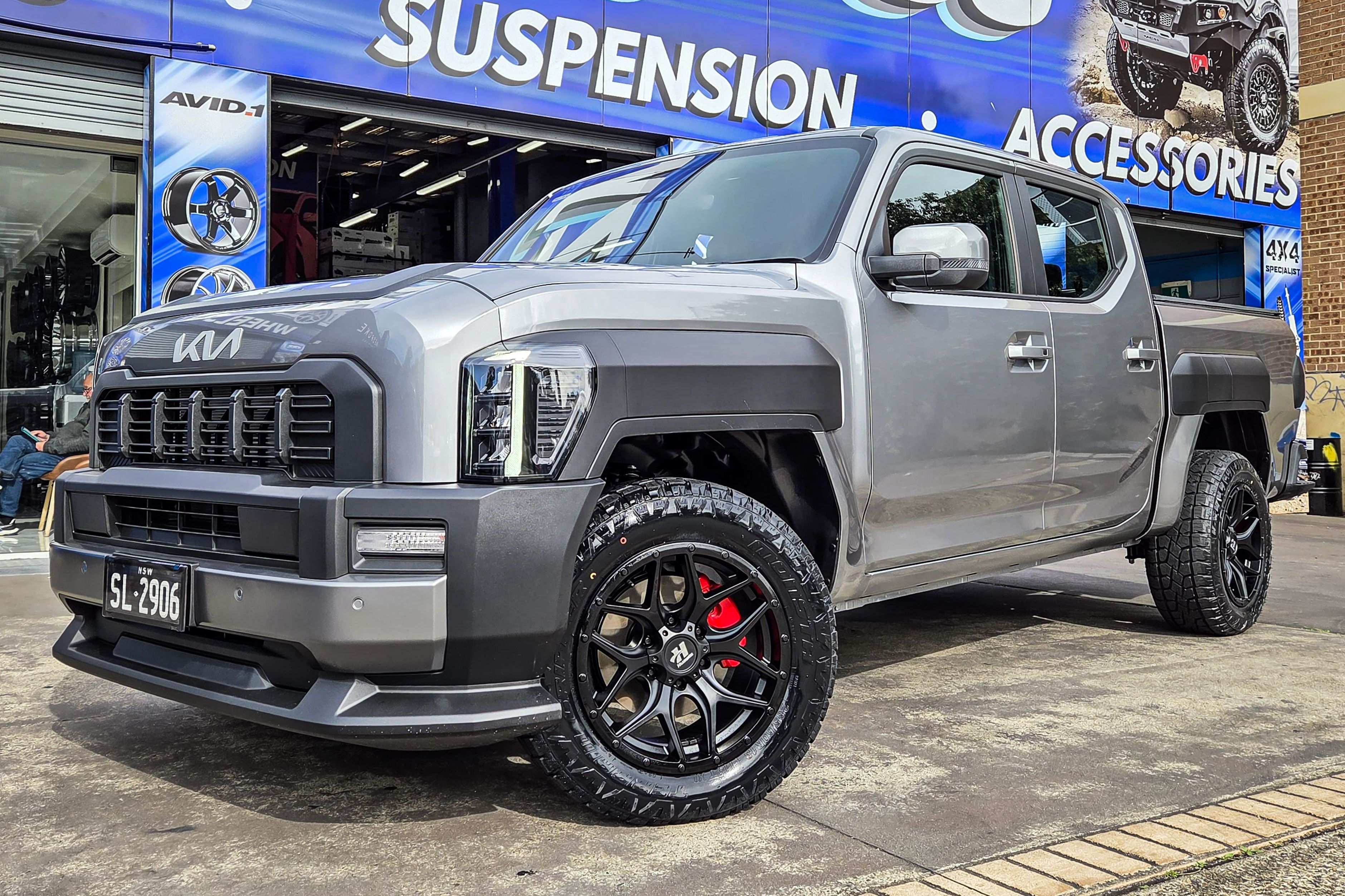 kia tasman hussla beretta matte black wheel #20527