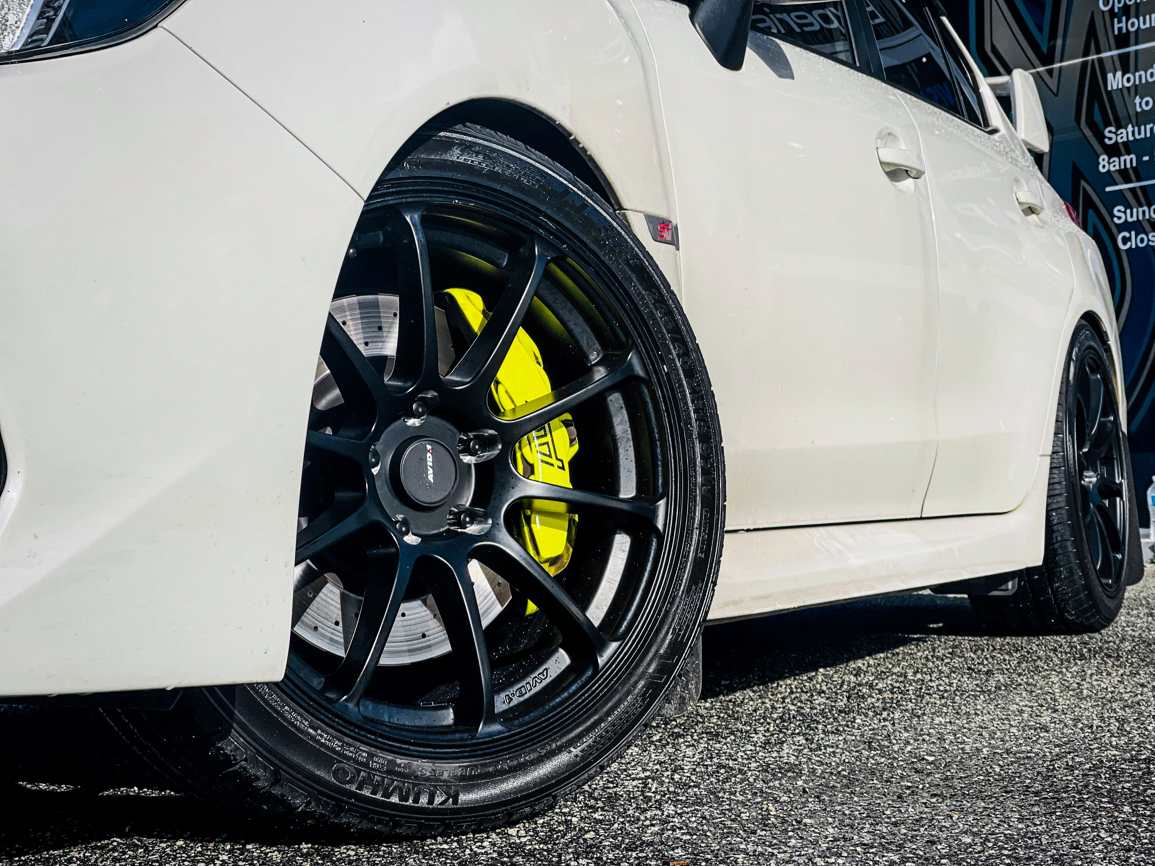 subaru wrx avid av-27 matte black wheel #20575