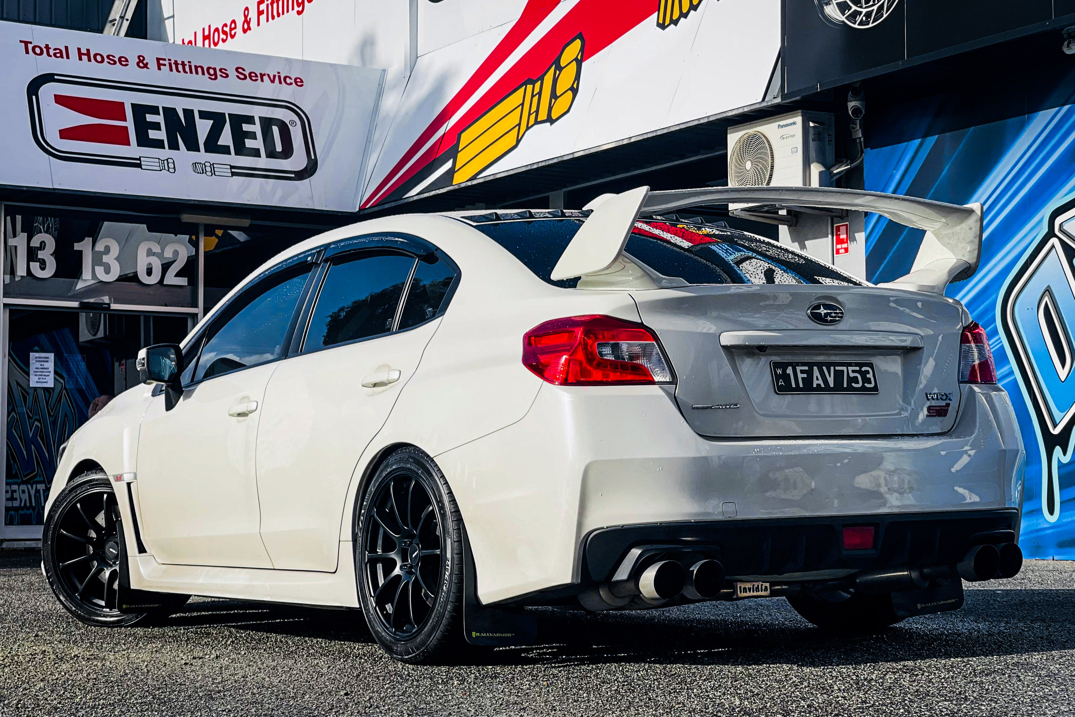 subaru wrx avid av-27 matte black wheel #20575