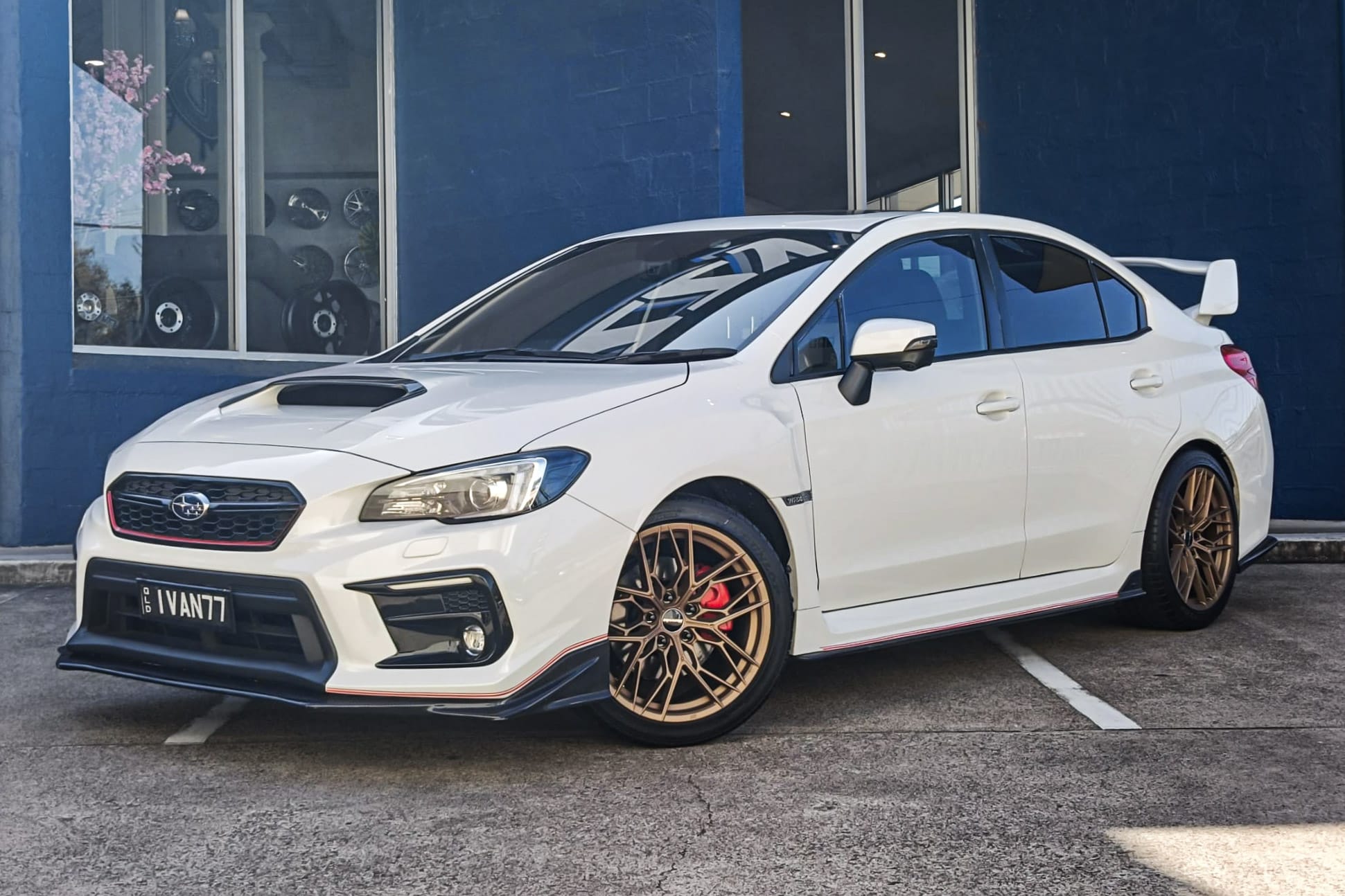 subaru wrx hussla paris frosted matte bronze wheel #20590