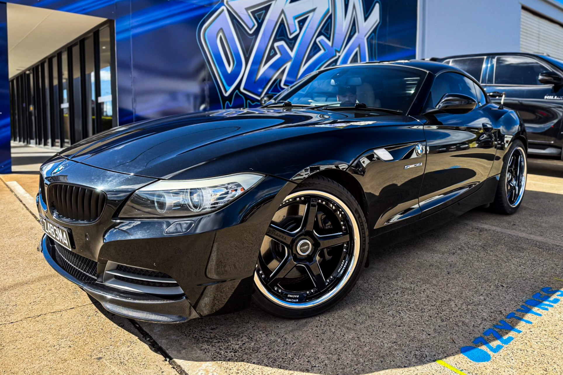 bmw z4 vertini drift gloss black chrome lip wheel #20600