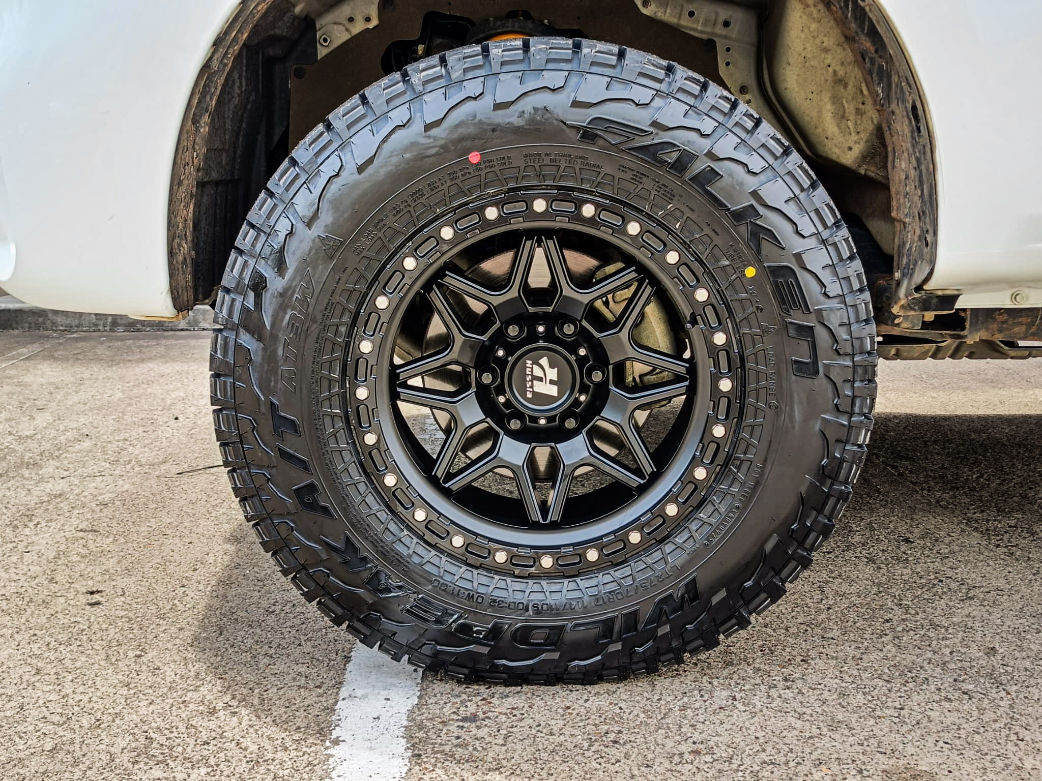 mazda bt-50 hussla cadet matte black wheel #20617
