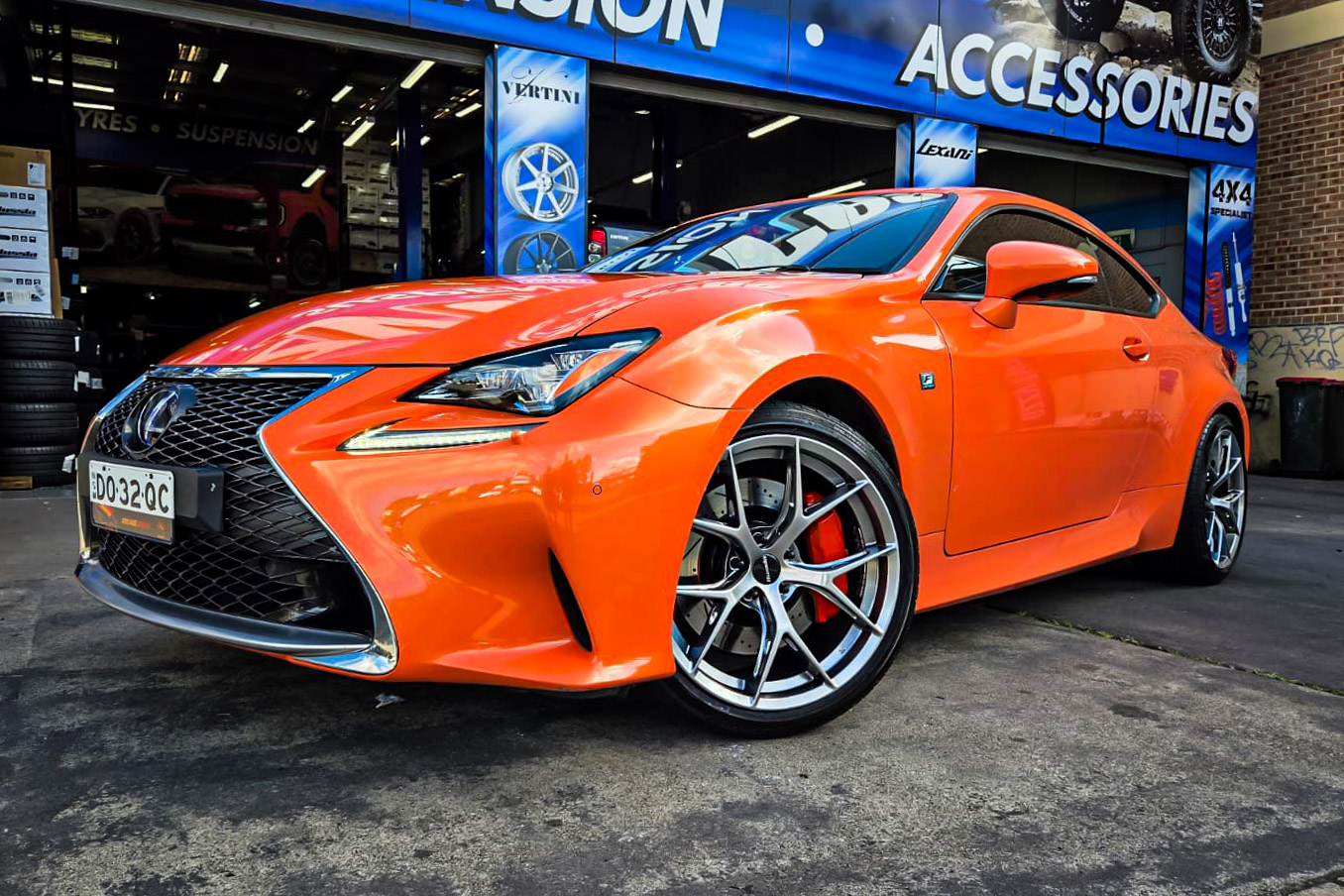 lexus rc hussla forged b6 diamond black wheel #20655
