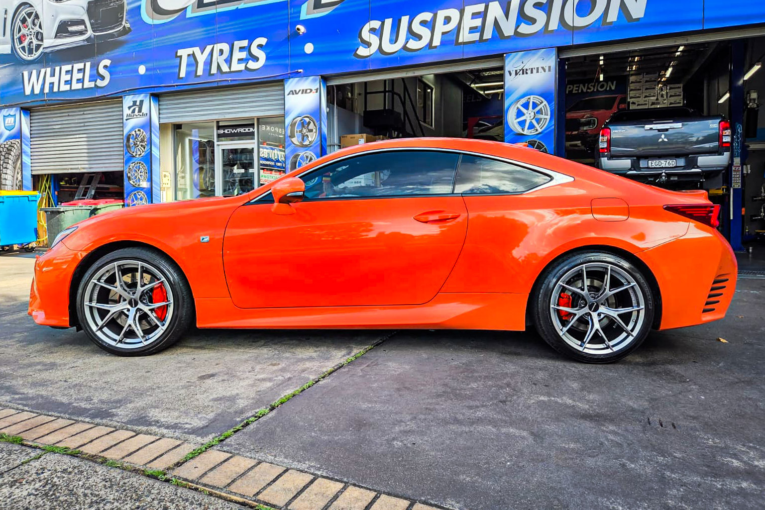 lexus rc hussla forged b6 diamond black wheel #20655