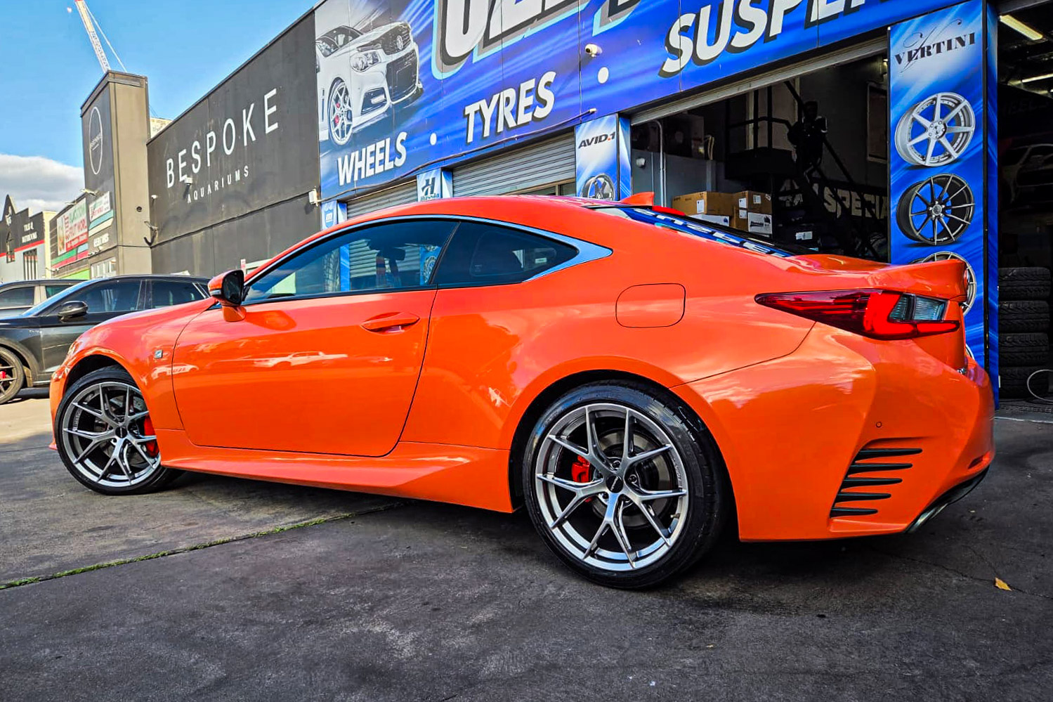 lexus rc hussla forged b6 diamond black wheel #20655