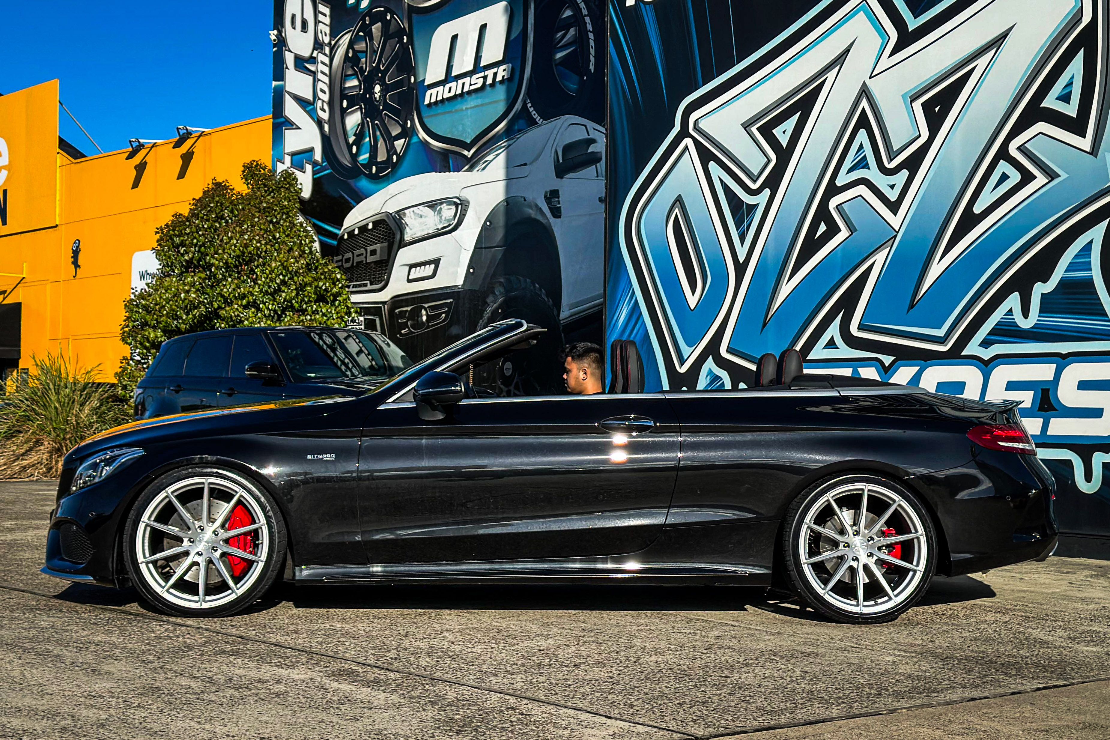 mercedes-benz c-class vertini rf1.1 brushed silver machined face wheel ...