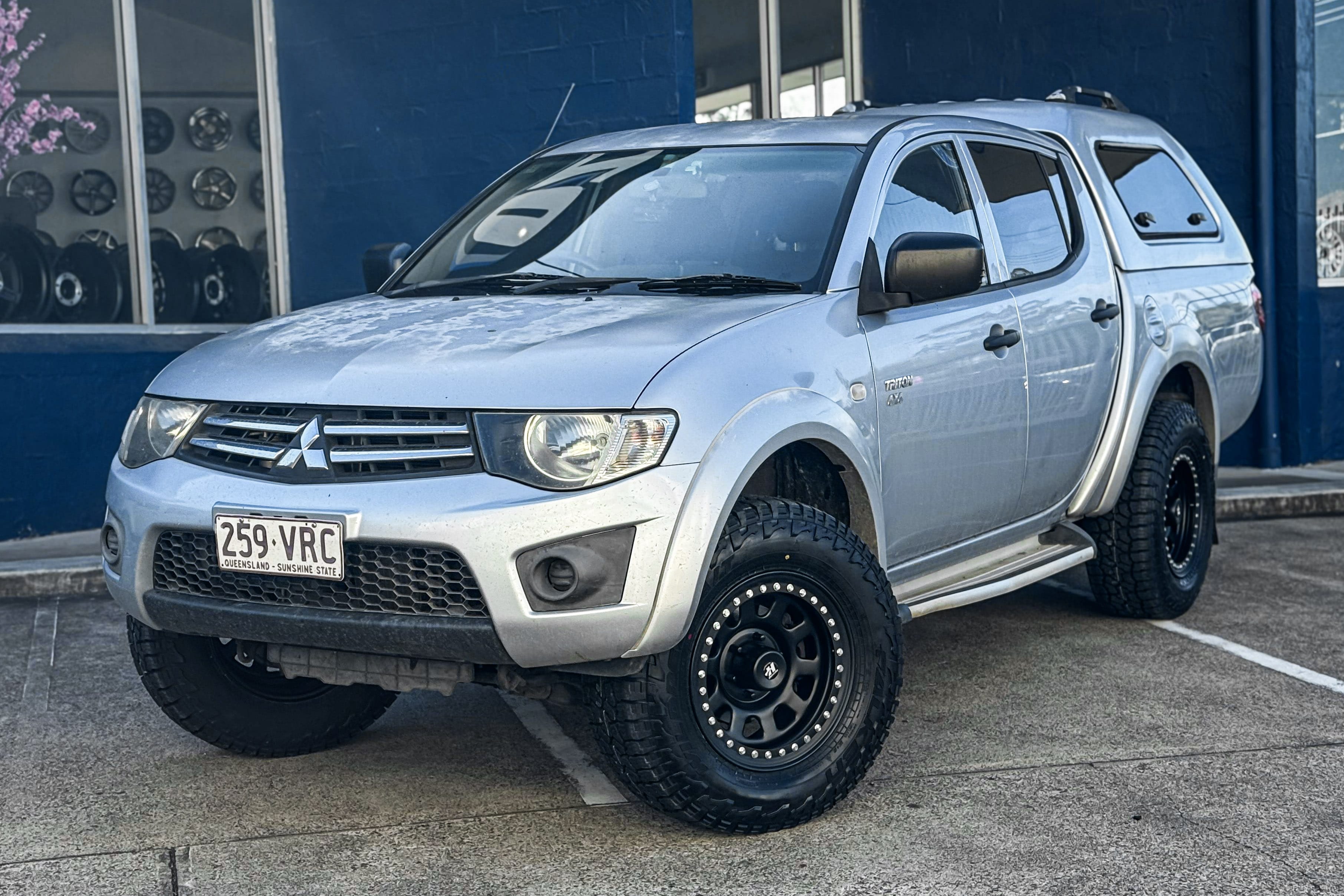 mitsubishi triton revolution steel wheel matte black wheel #20672