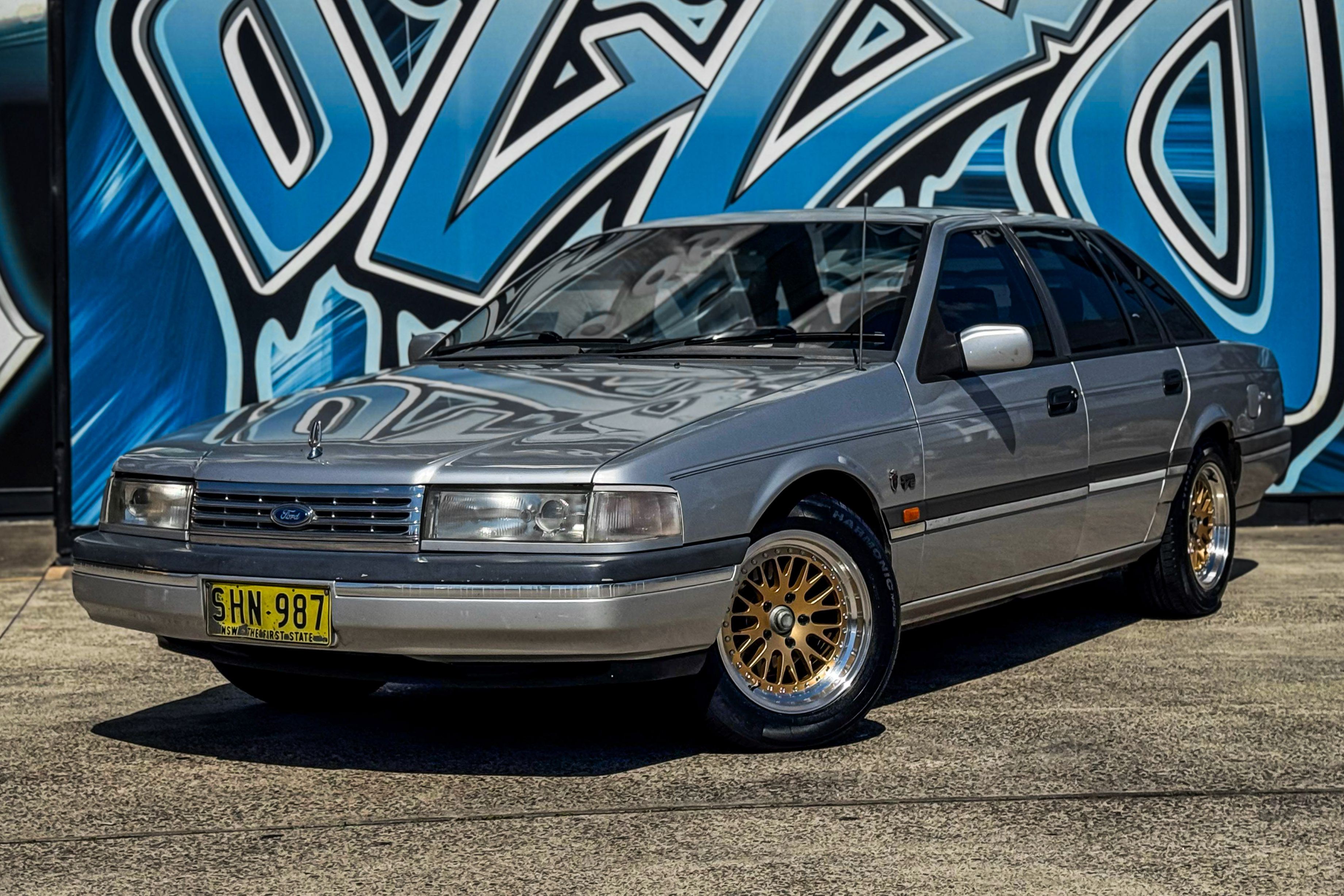 ford fairlane avid av-12 gold machined lip wheel #20680