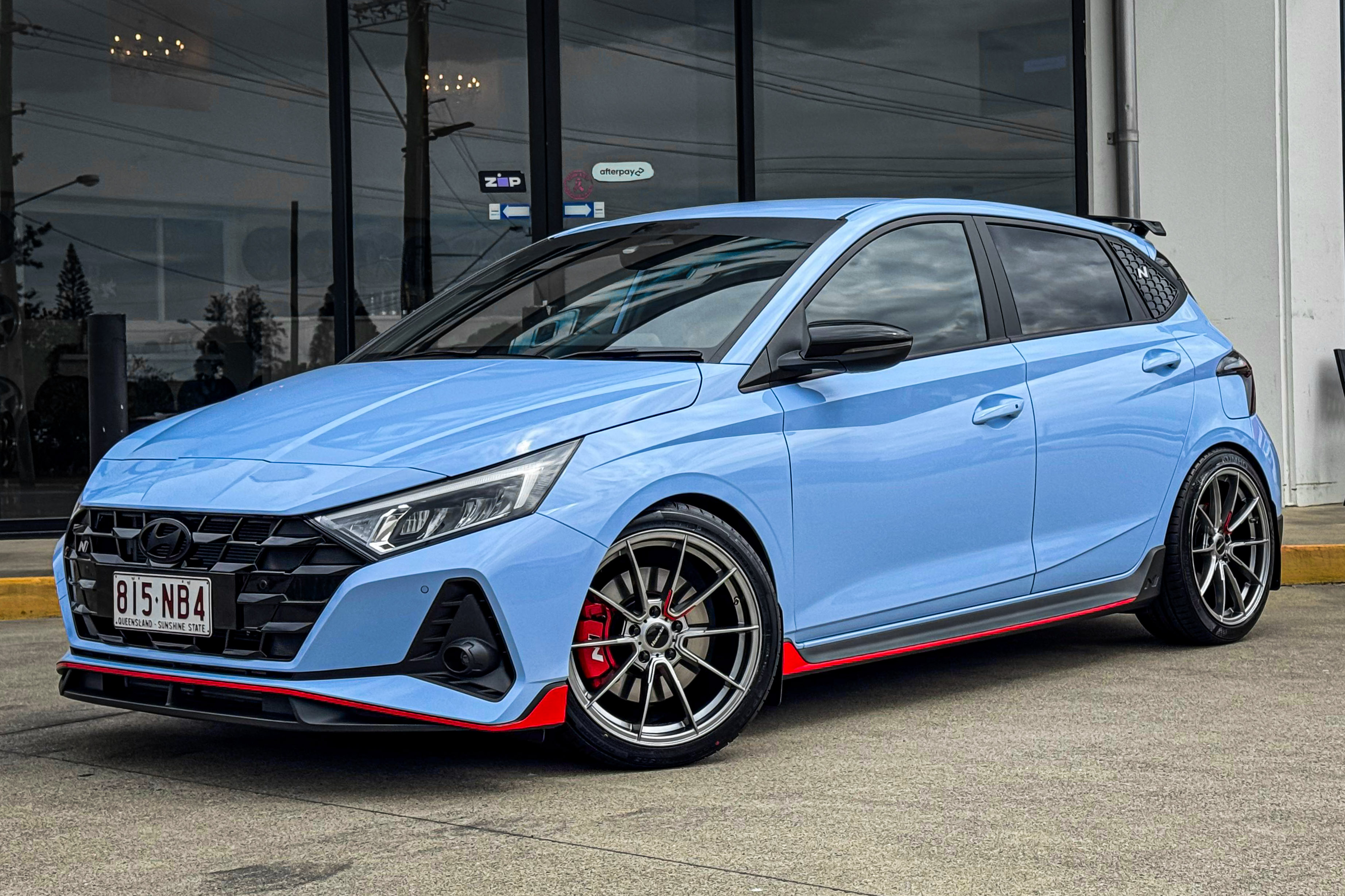 hyundai i20 n hussla zenki hyper diamond candy red accent wheel #20692