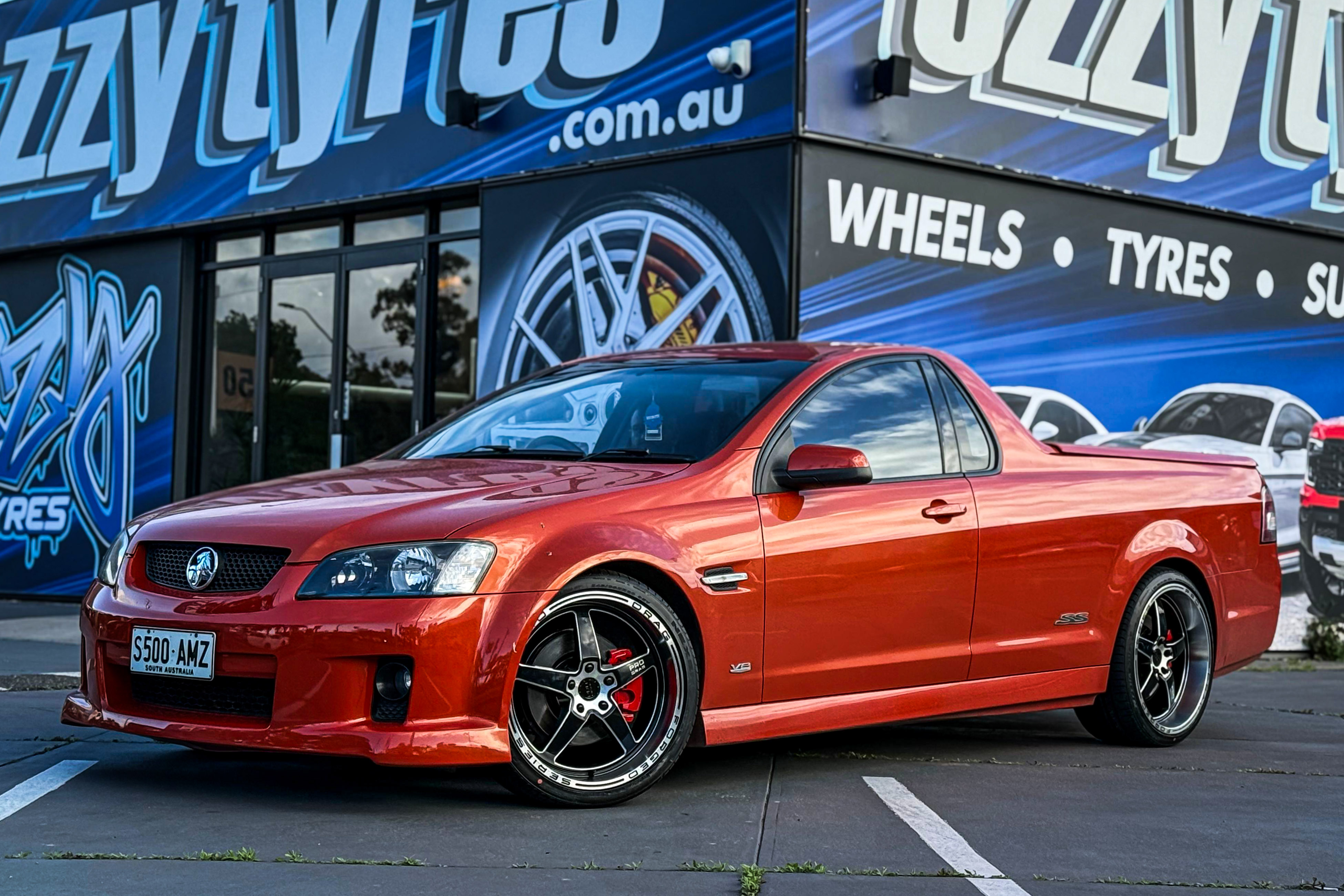 holden commodore ute pro drag pd1 machined lip wheel #20726