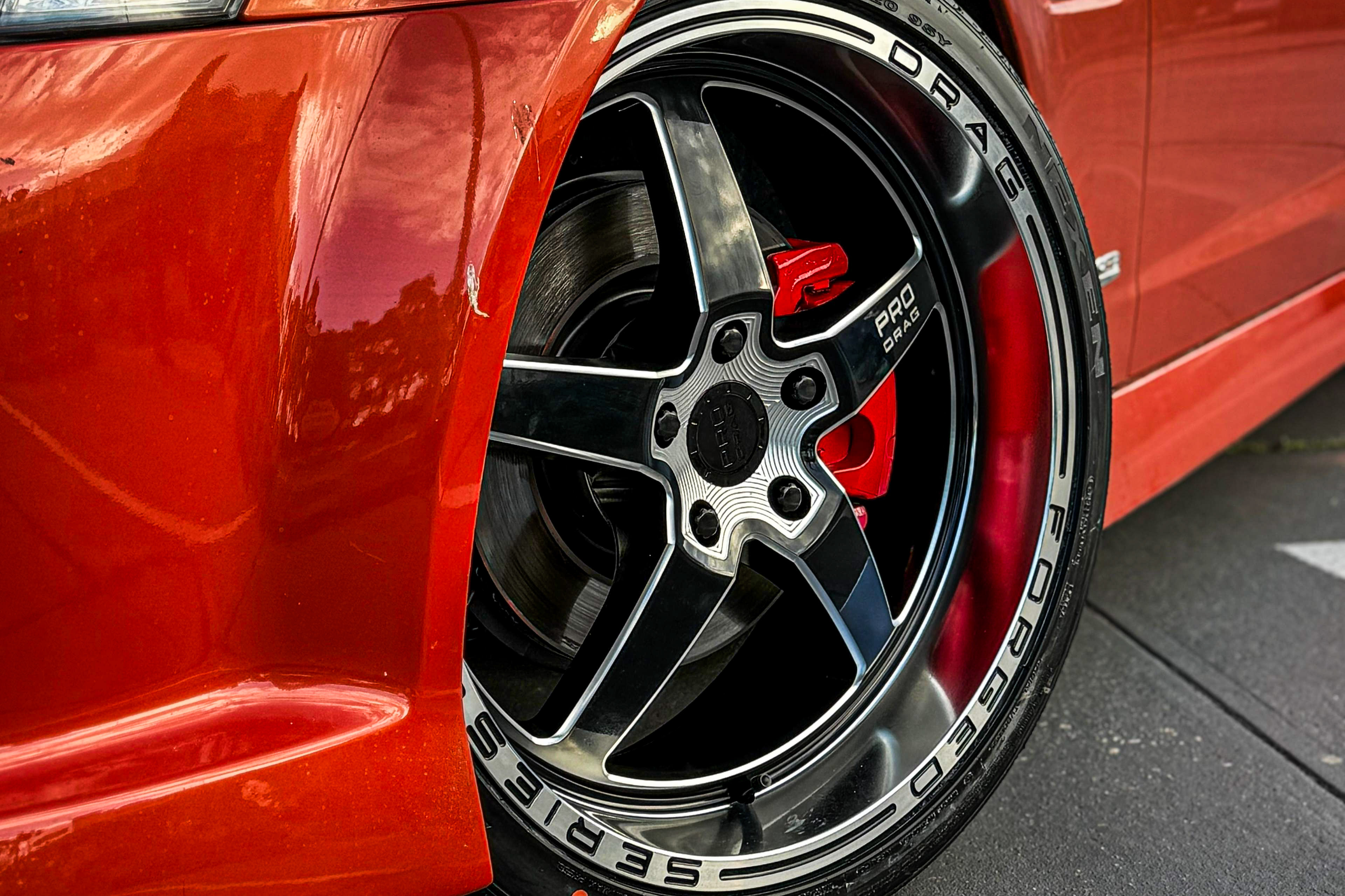 holden commodore ute pro drag pd1 machined lip wheel #20726